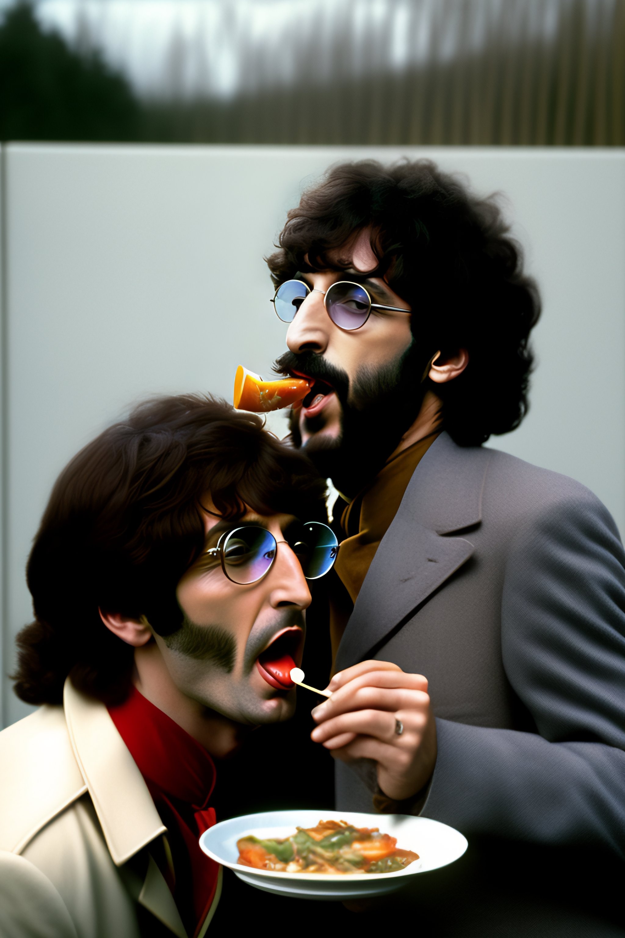 Lexica - John Lennon eating Ringo Starr