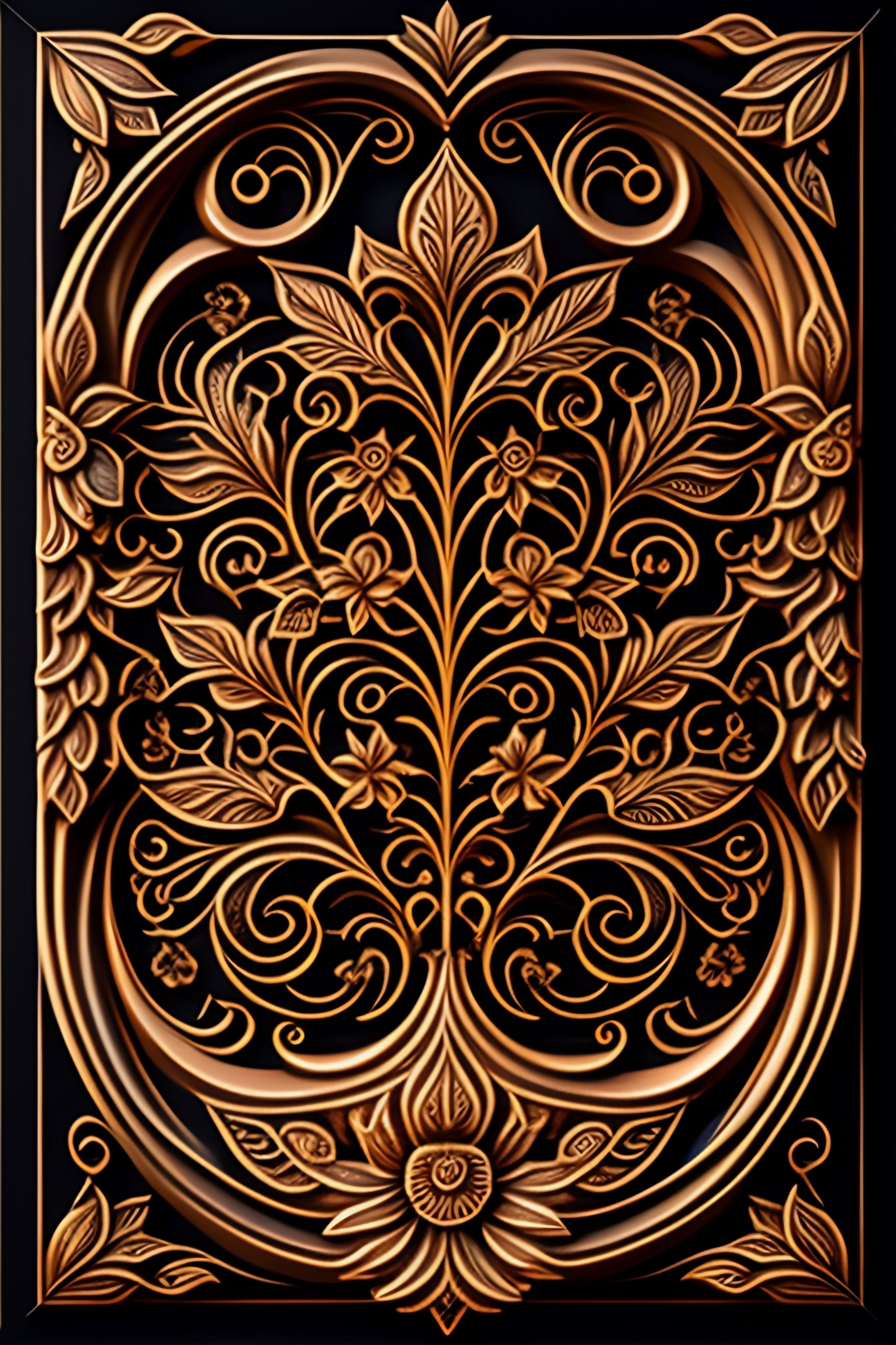 Lexica - Beautiful symmetrical decorative ornament with classical ...