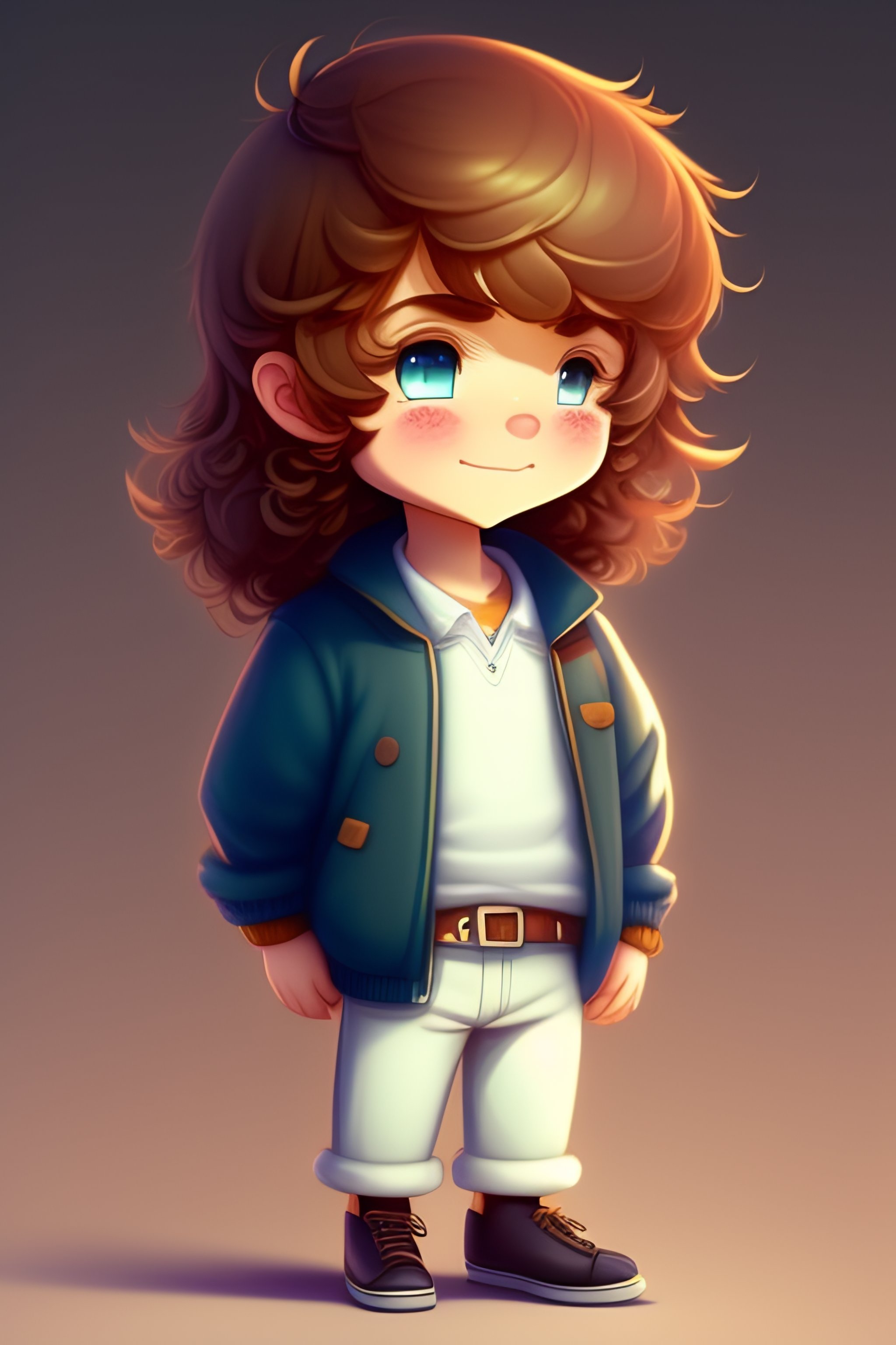 Lexica - Design me a small, cute, fluffy and charming fictional boy ...