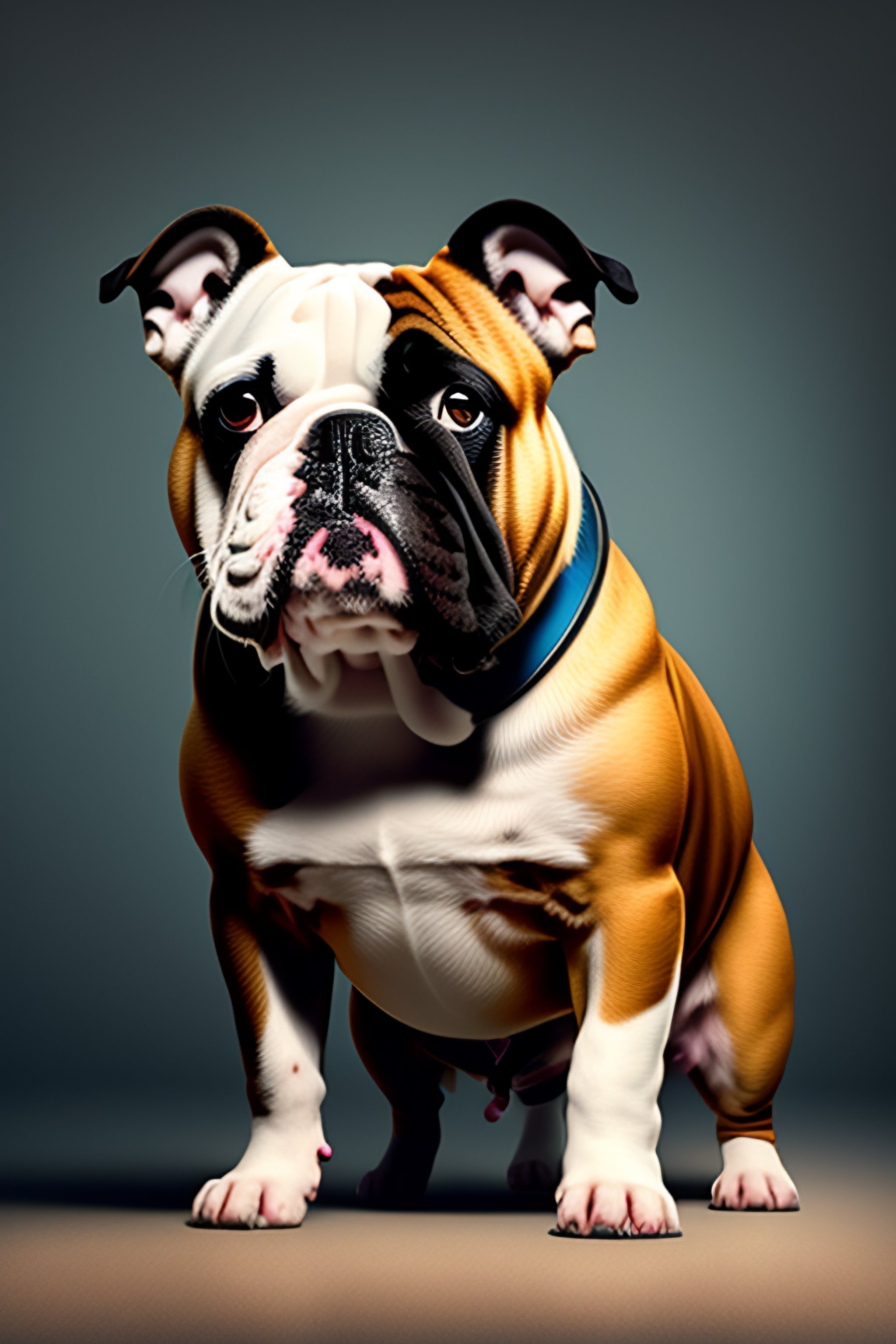 Lexica - Bulldog frances atigrado muy mayor con canas en toda la cara