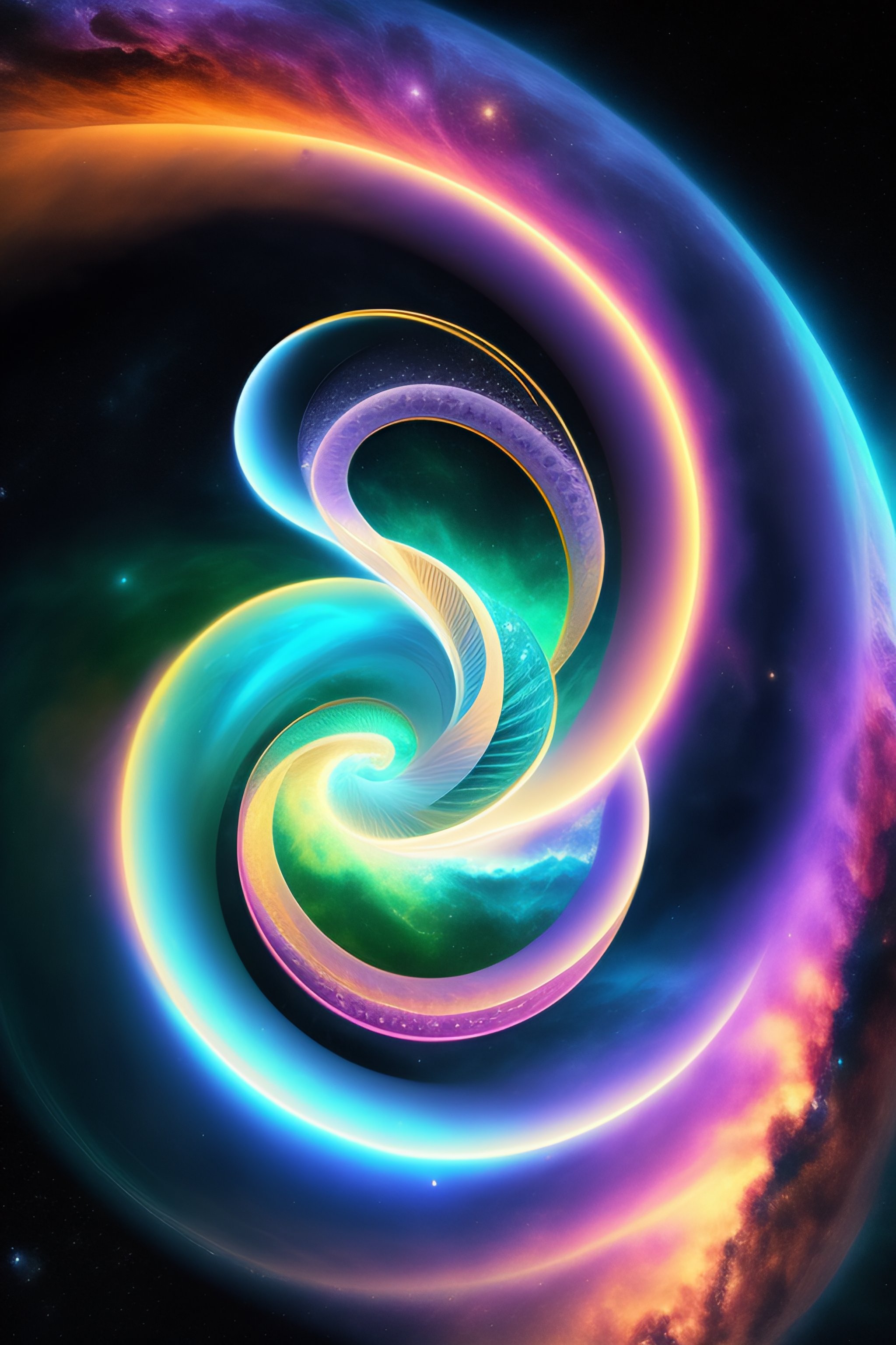 Lexica - A double helix surrounded by mathematical equations floating ...