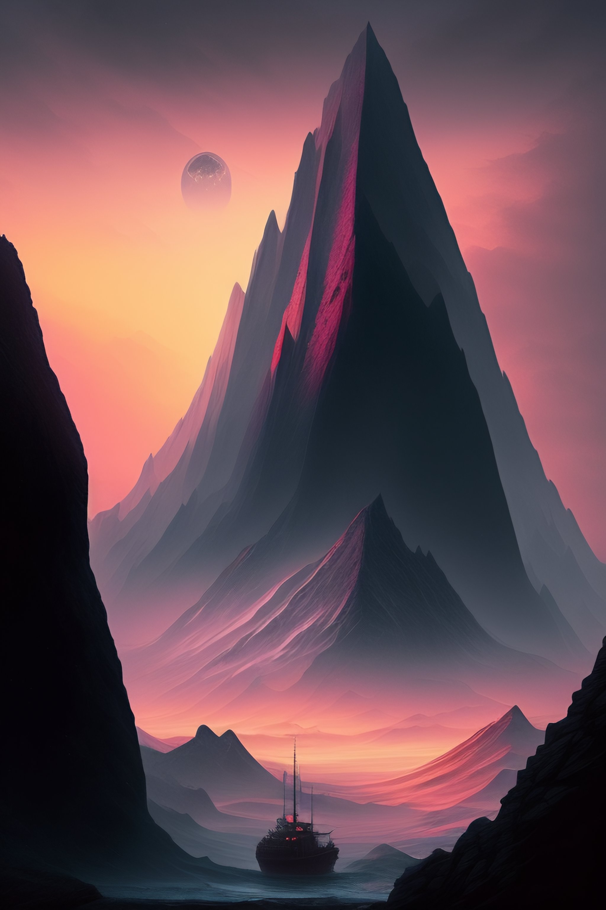 Lexica - Image sombre, lovecraft, montagne