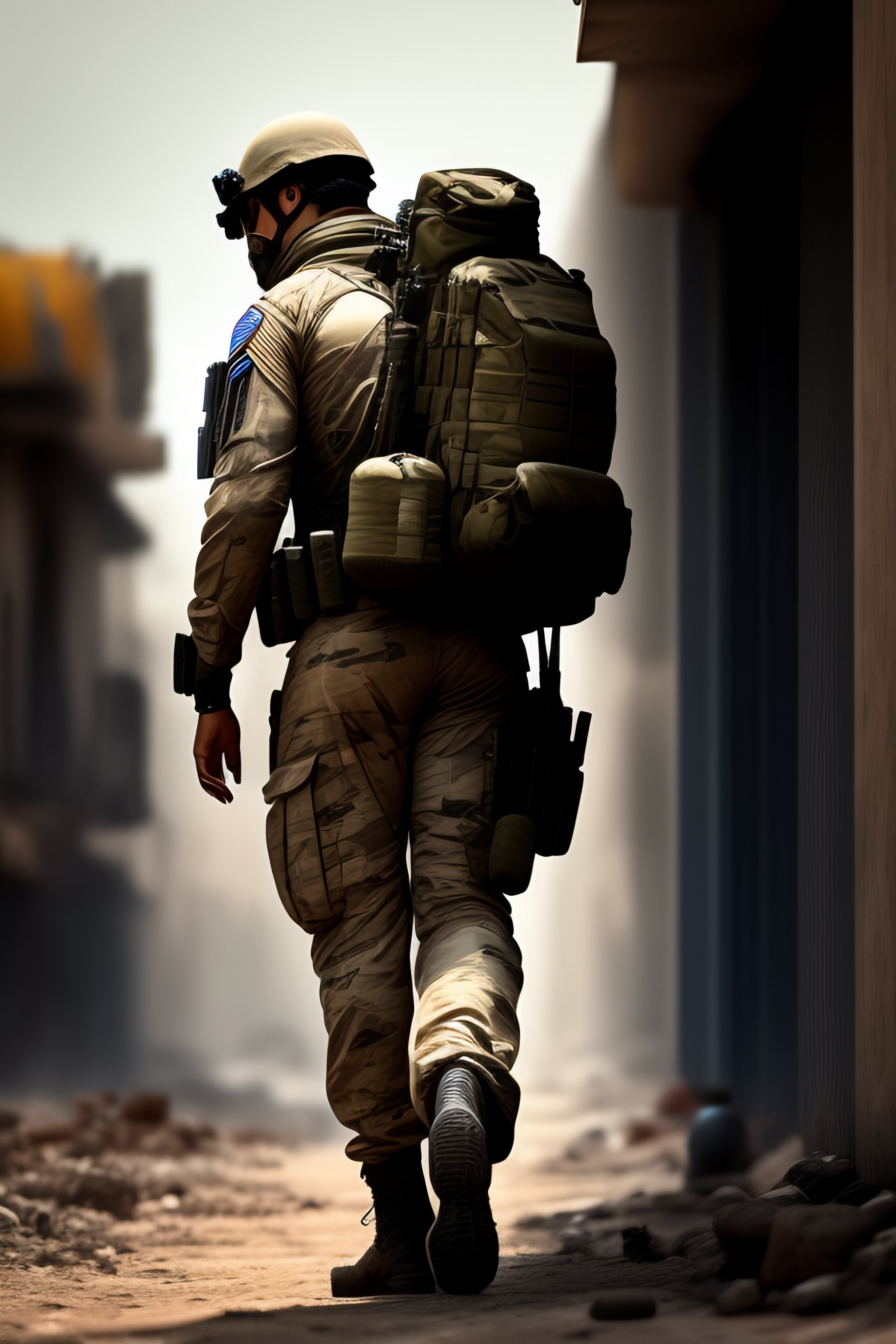 Lexica - Image of special forces sniper full body in urban warfare at ...