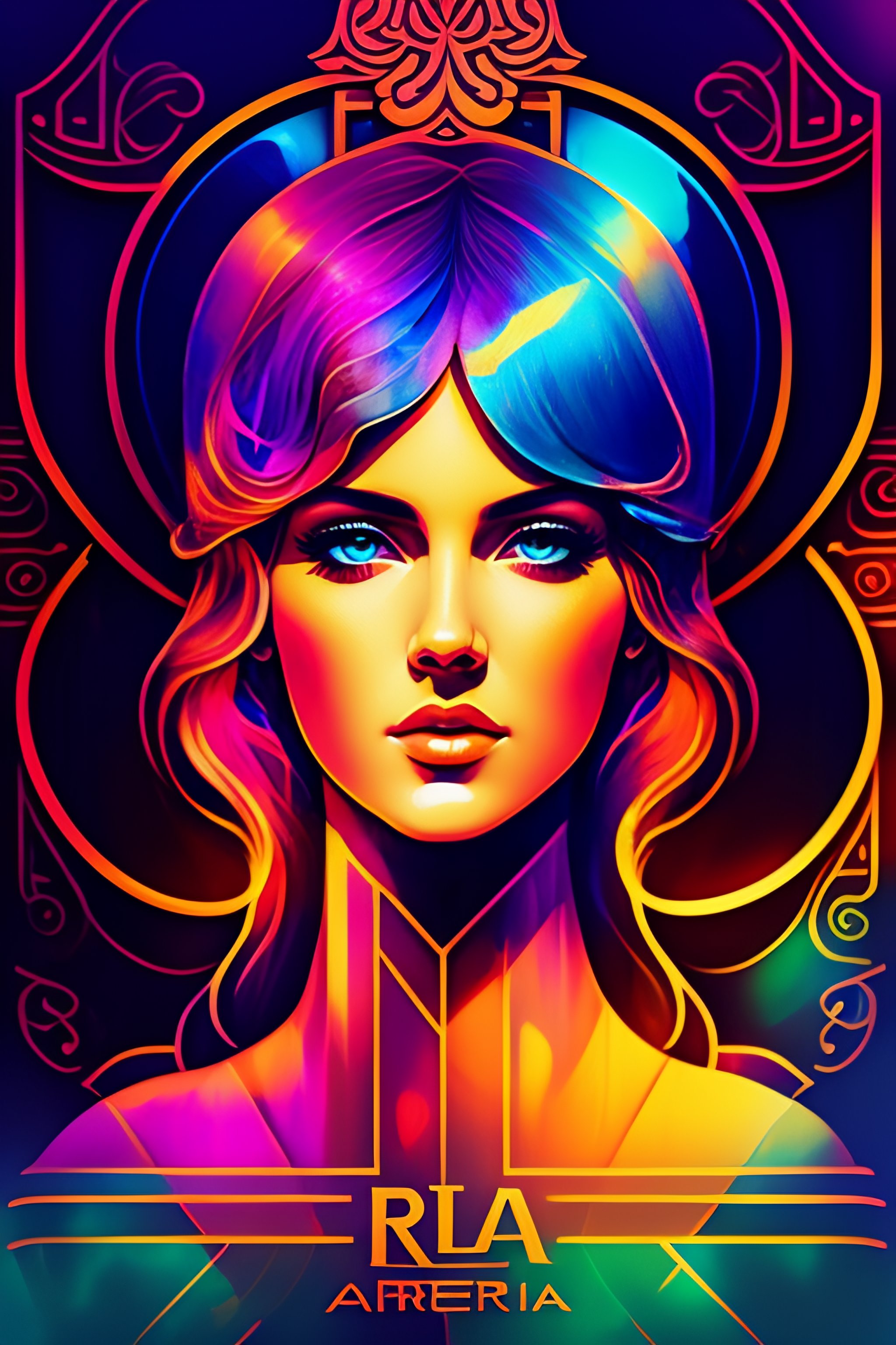 Lexica - Argenta logo art-nouveau style. greek column background; 18mm ...