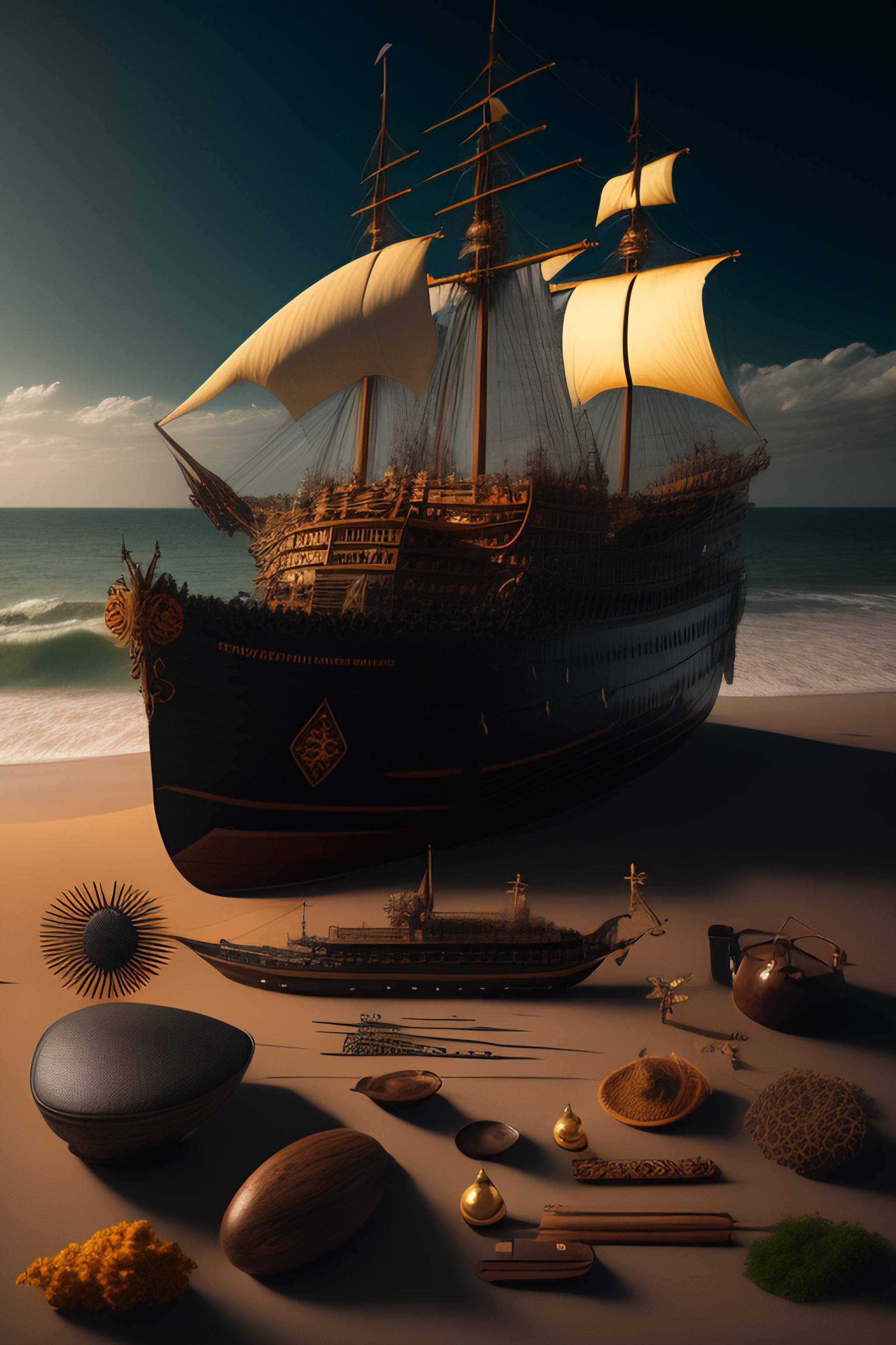 Lexica - Flying dutchman, costumes and props, knolling, knolling layout ...