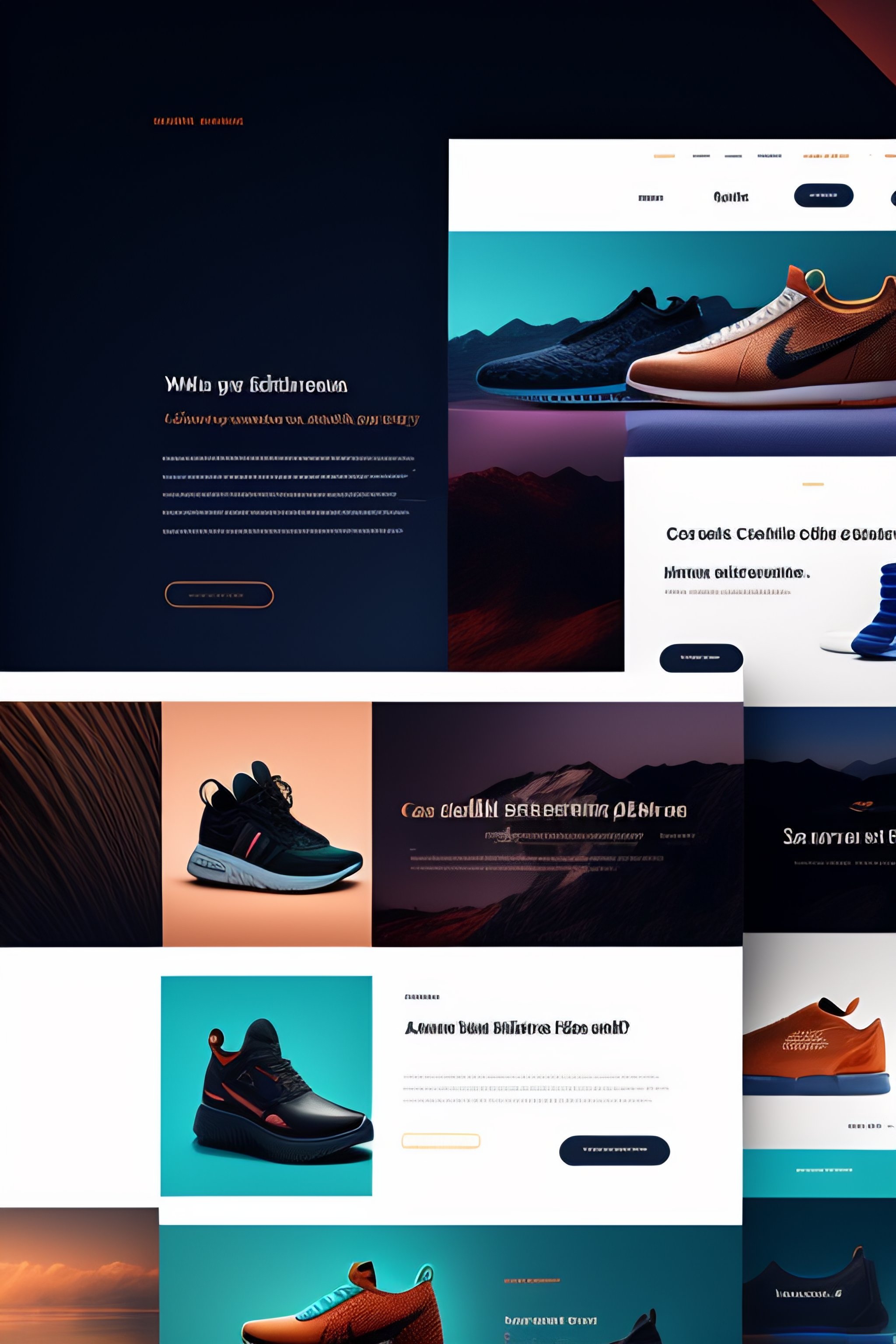 Lexica - Shoes ecommerce, website landing page designs, attractive ...