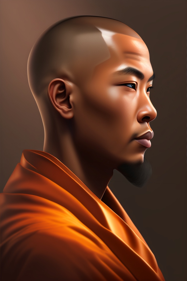 Lexica - Realistic portrait monk, buddhist monk, monk