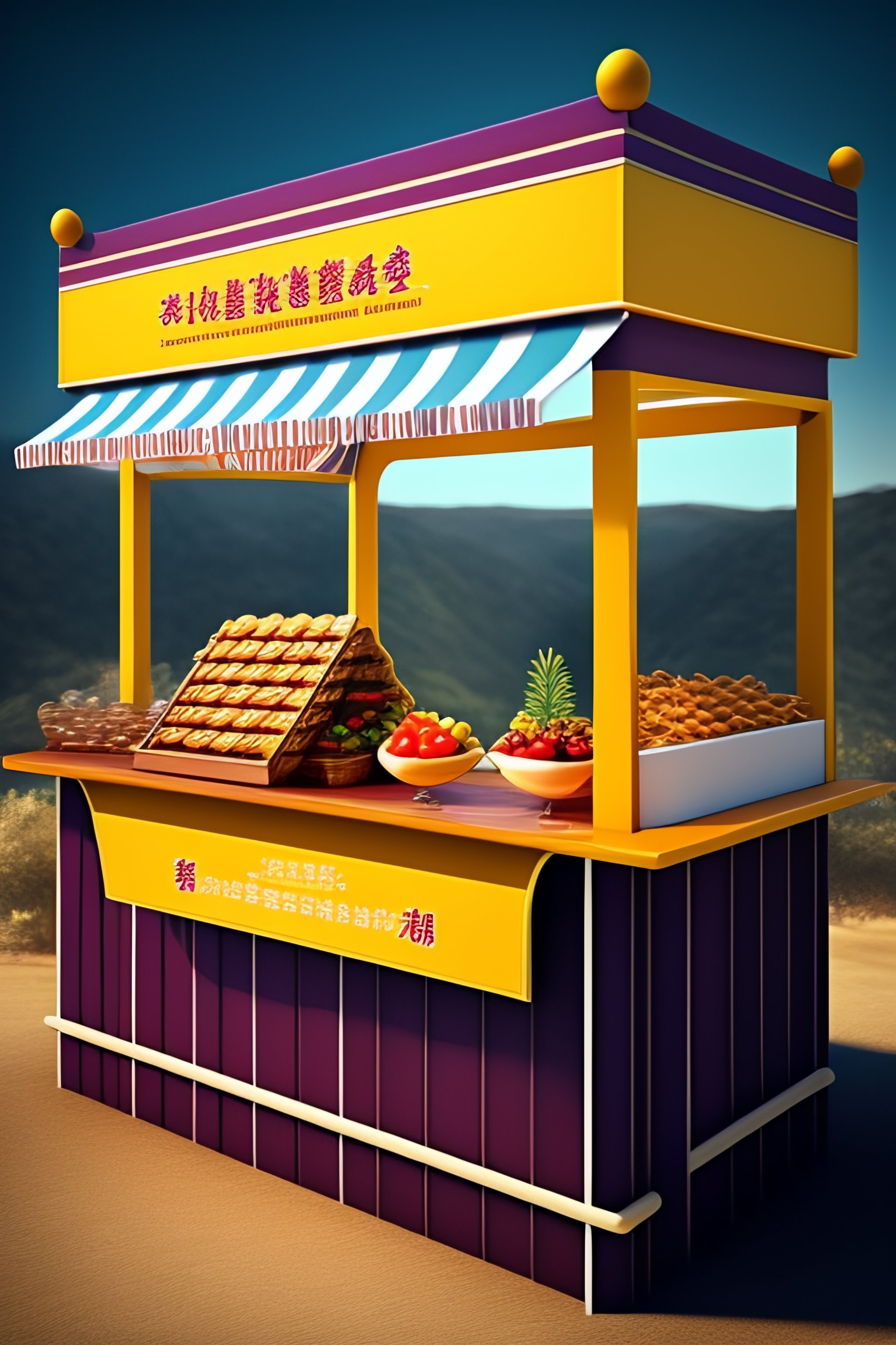 Lexica - Tasting food stand