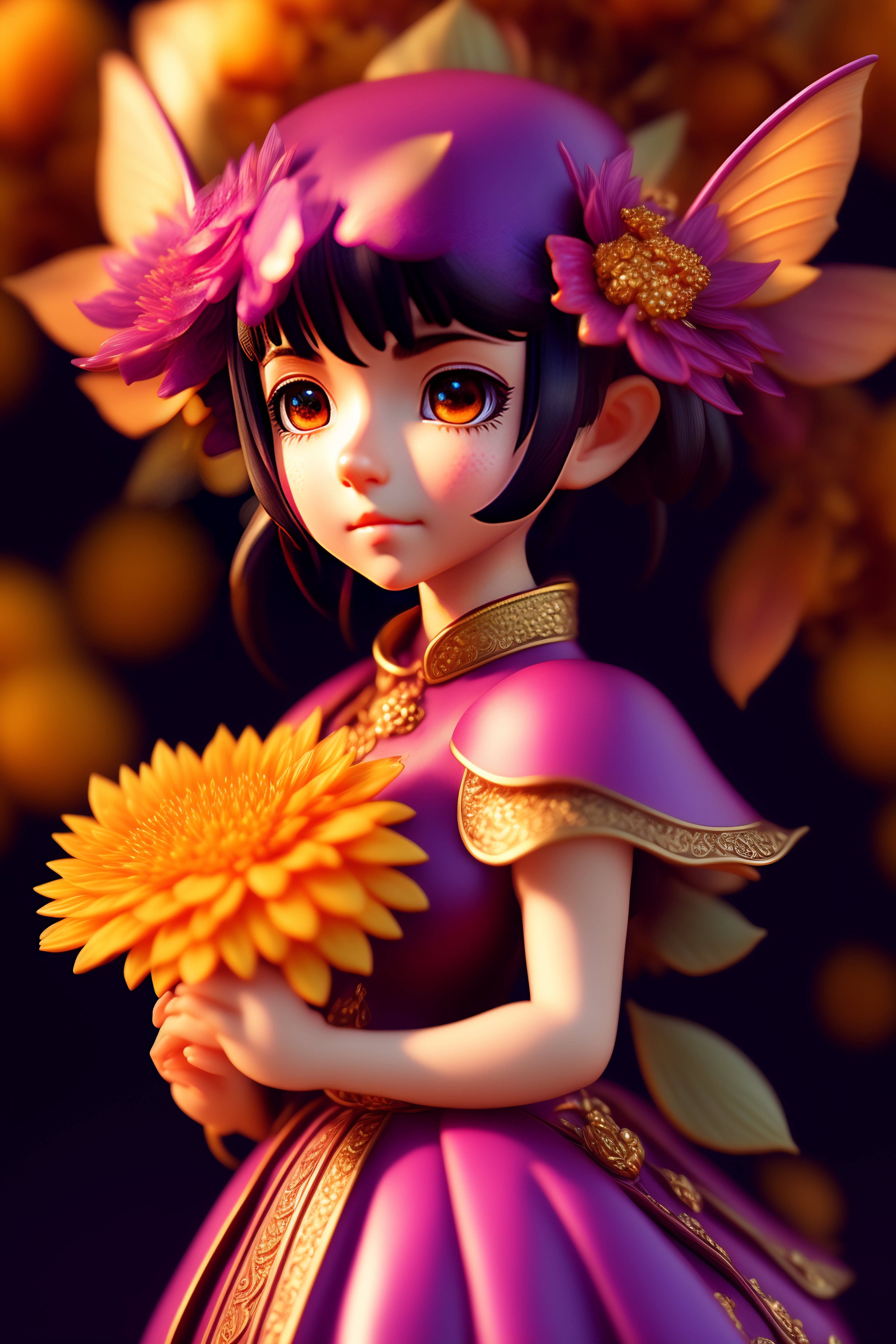 Lexica - Manga cover portrait of an extremely cute and adorable very ...