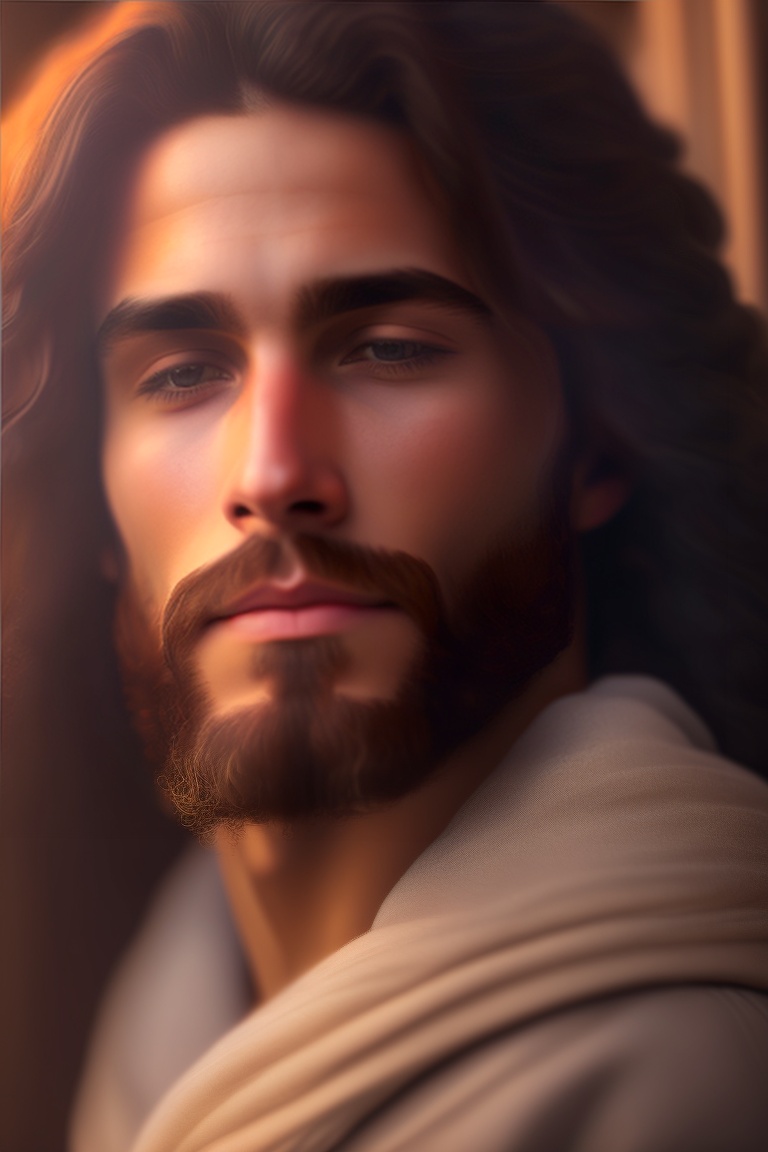 Lexica - A profound photograph of Jesus, captured with a 50mm lens ...