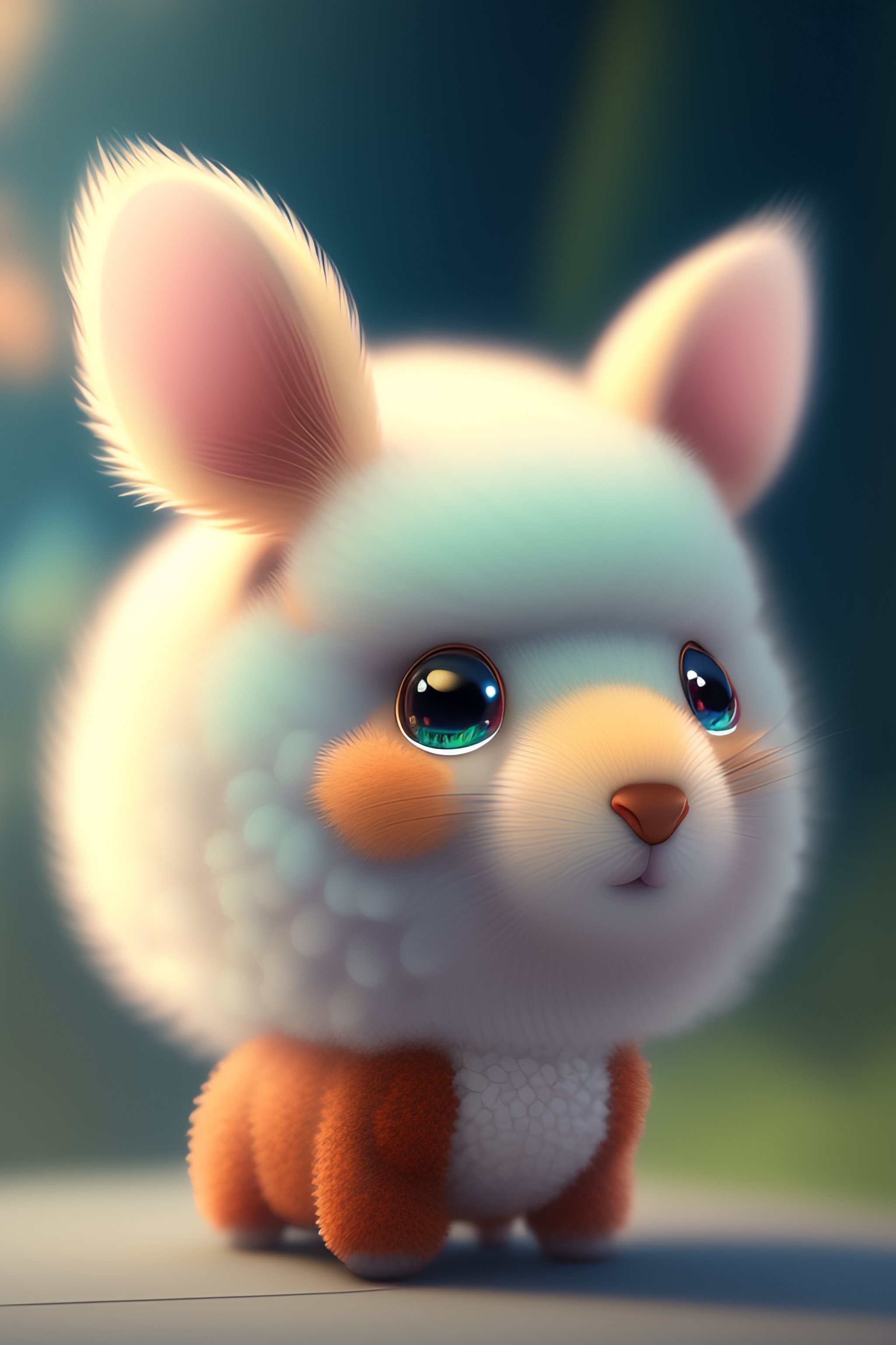 Lexica - Cute and adorable cartoon fluffy baby rhea, fantasy, dreamlike ...