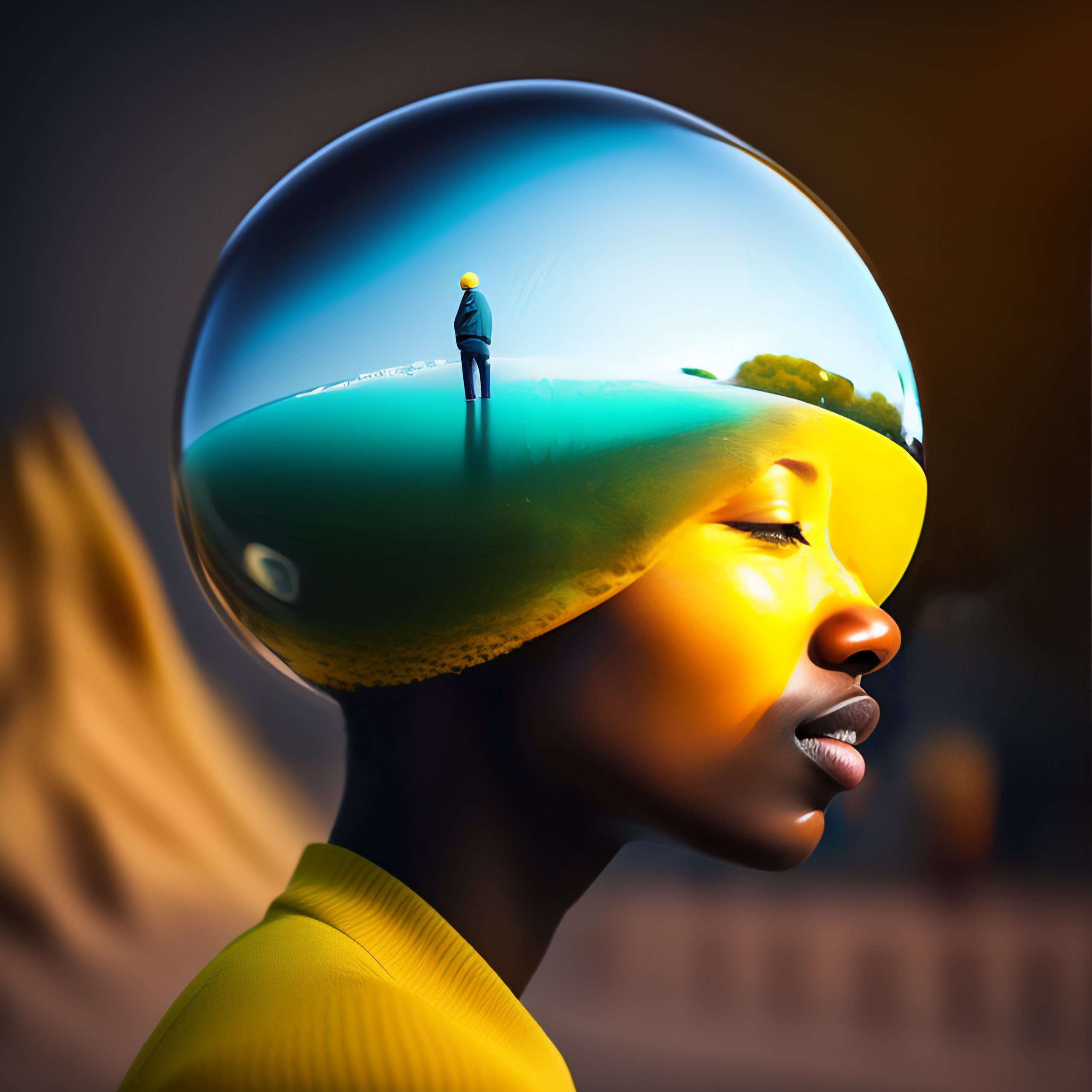 Lexica - Human with lemon head