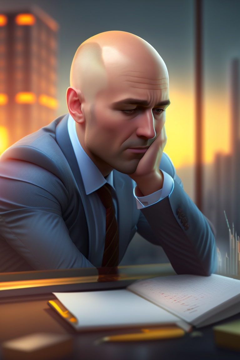 Lexica - Crying,sad,bald, project manager lost control in his project ...