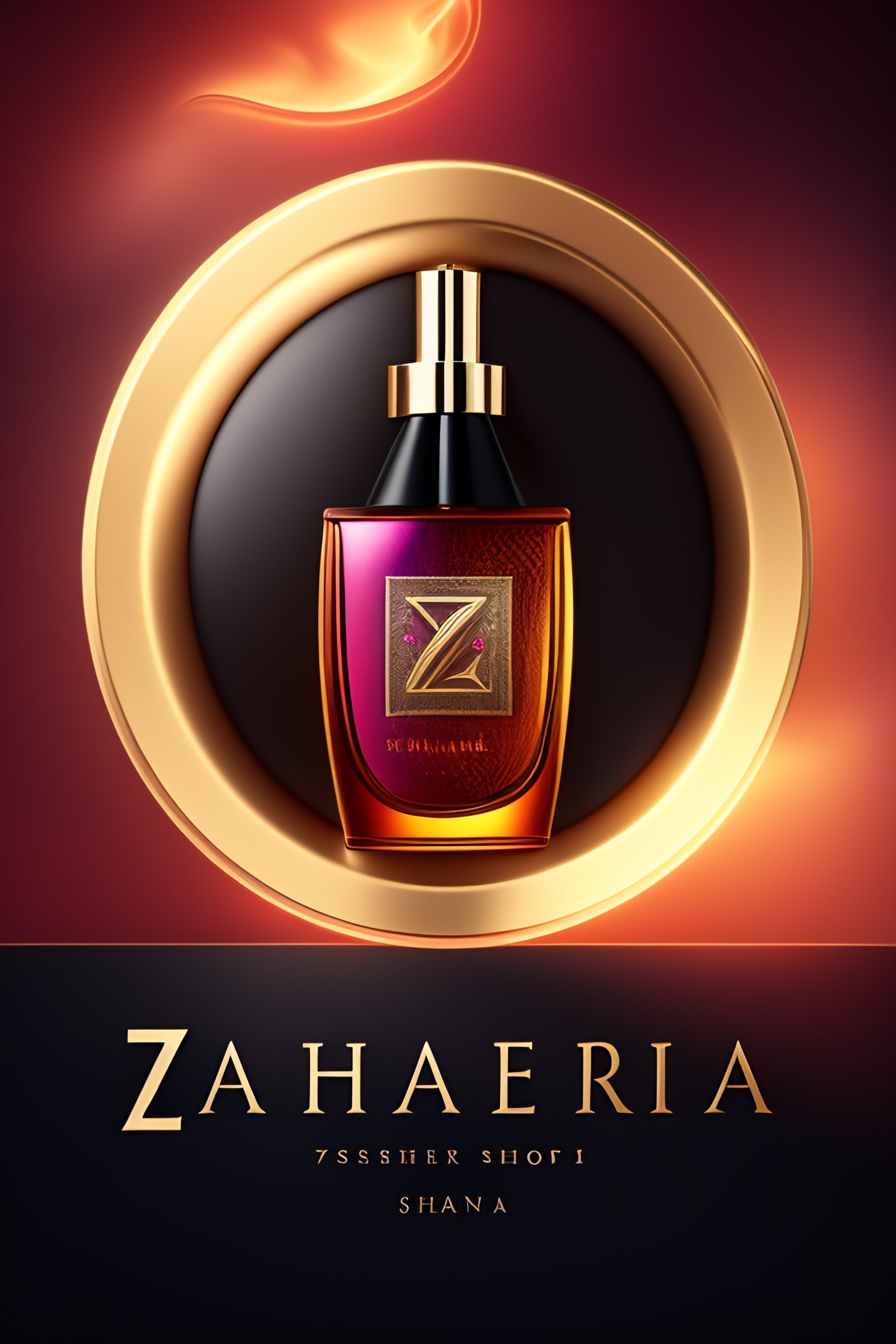 Lexica - A logo for a word Zahra perfume shop photoshop design 4k detailed