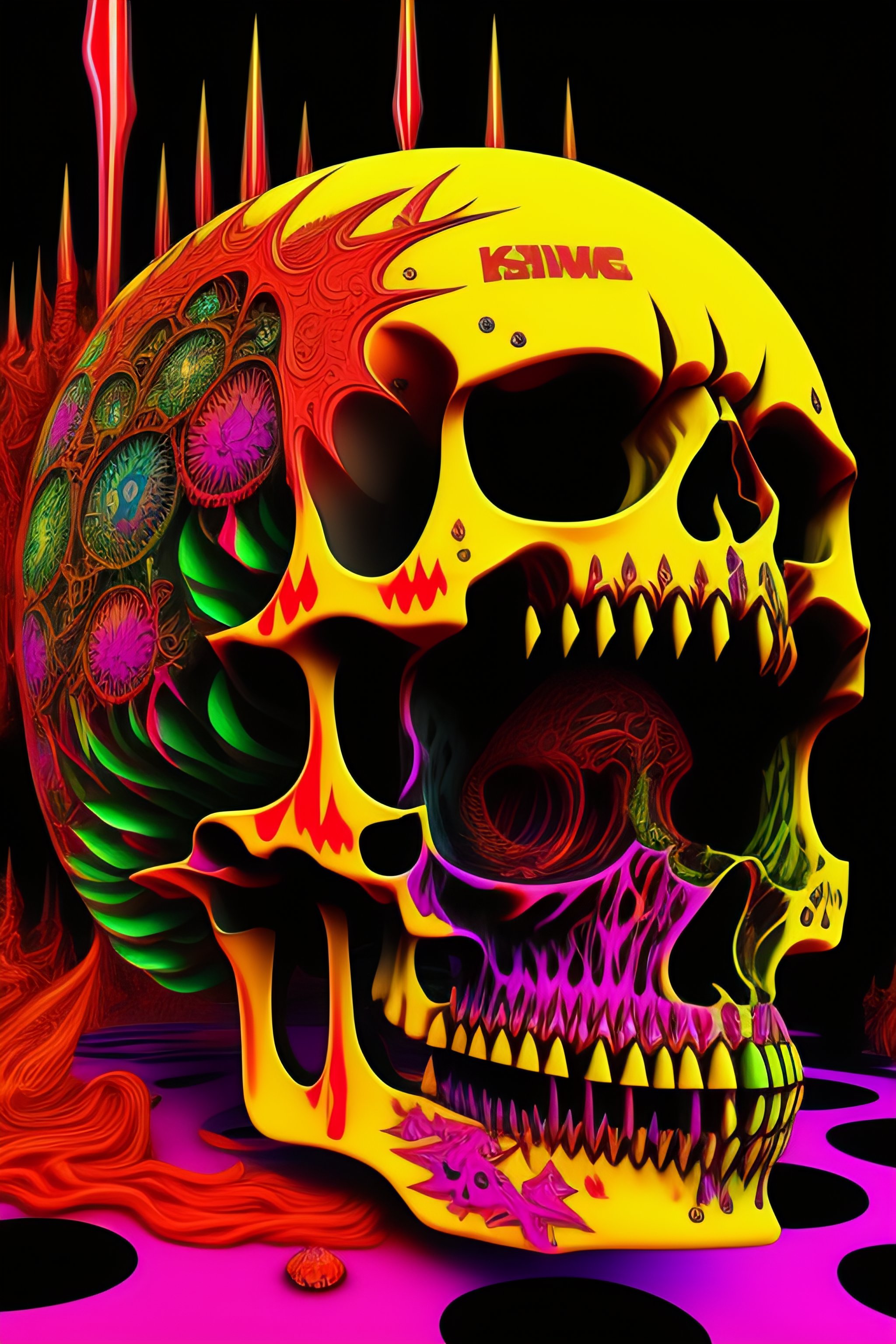 Lexica - Acid brain damage crazy skeleton with large sharp fangs and ...