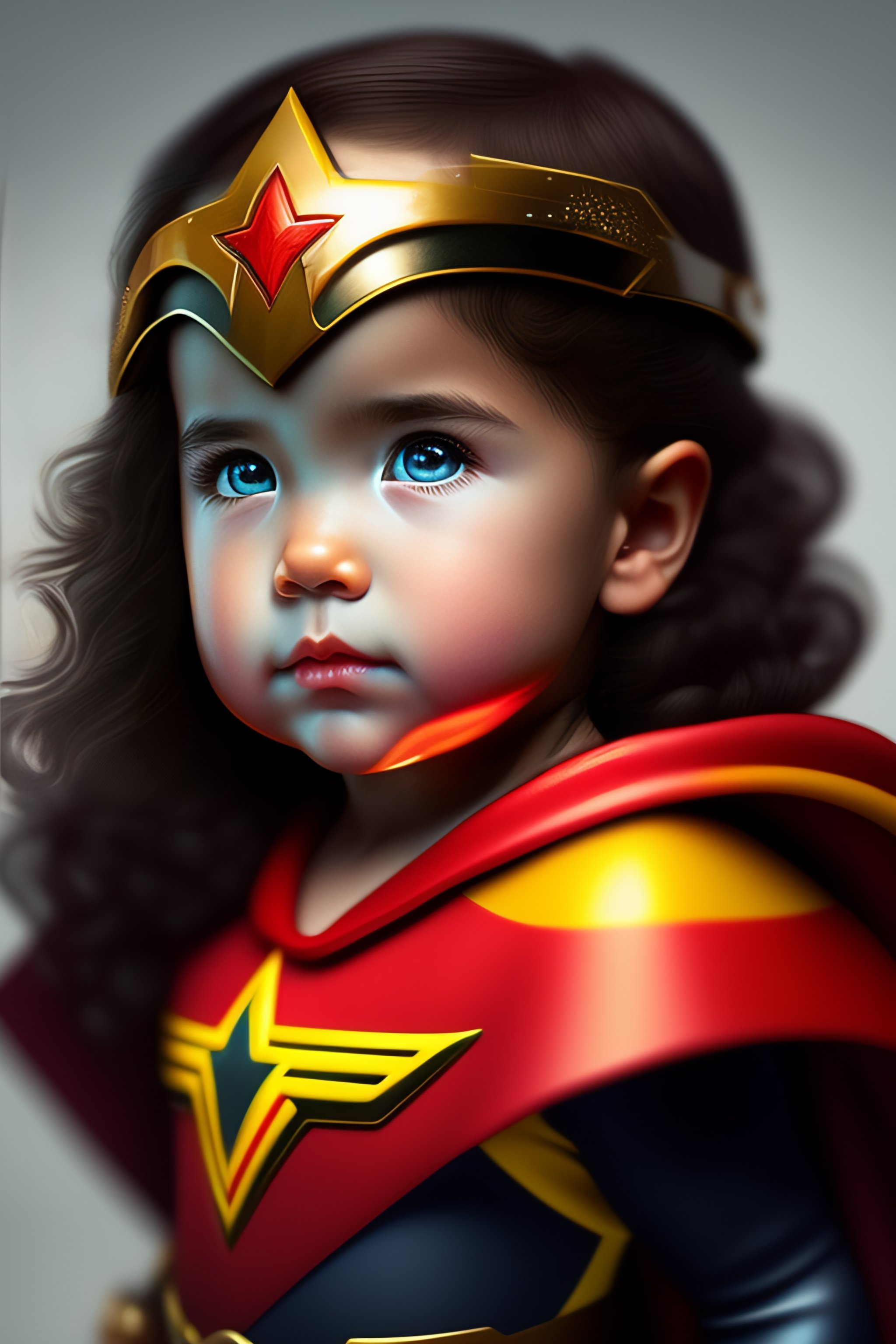 Lexica - Baby wonder woman, moonwalker, render, rembrandt, cgsociety ...