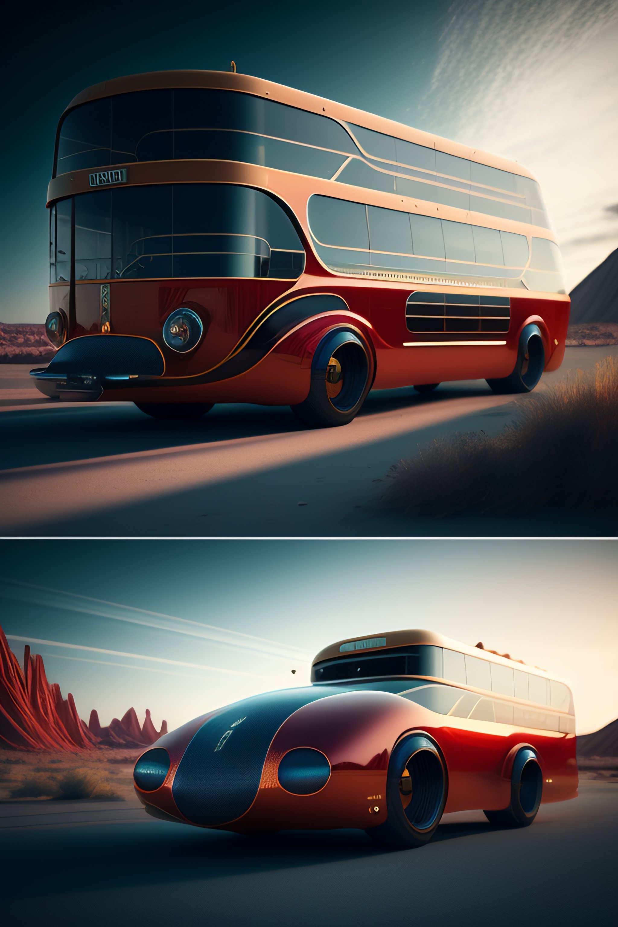 Lexica - Intergalactic bus scifi 8K render octane high definition cgsociety, photorealistic