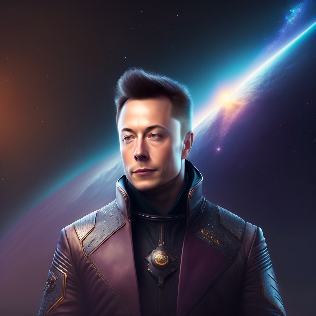 Lexica - Elon Musk front, Open Space, Stars, 8k, Gothic, space rocket