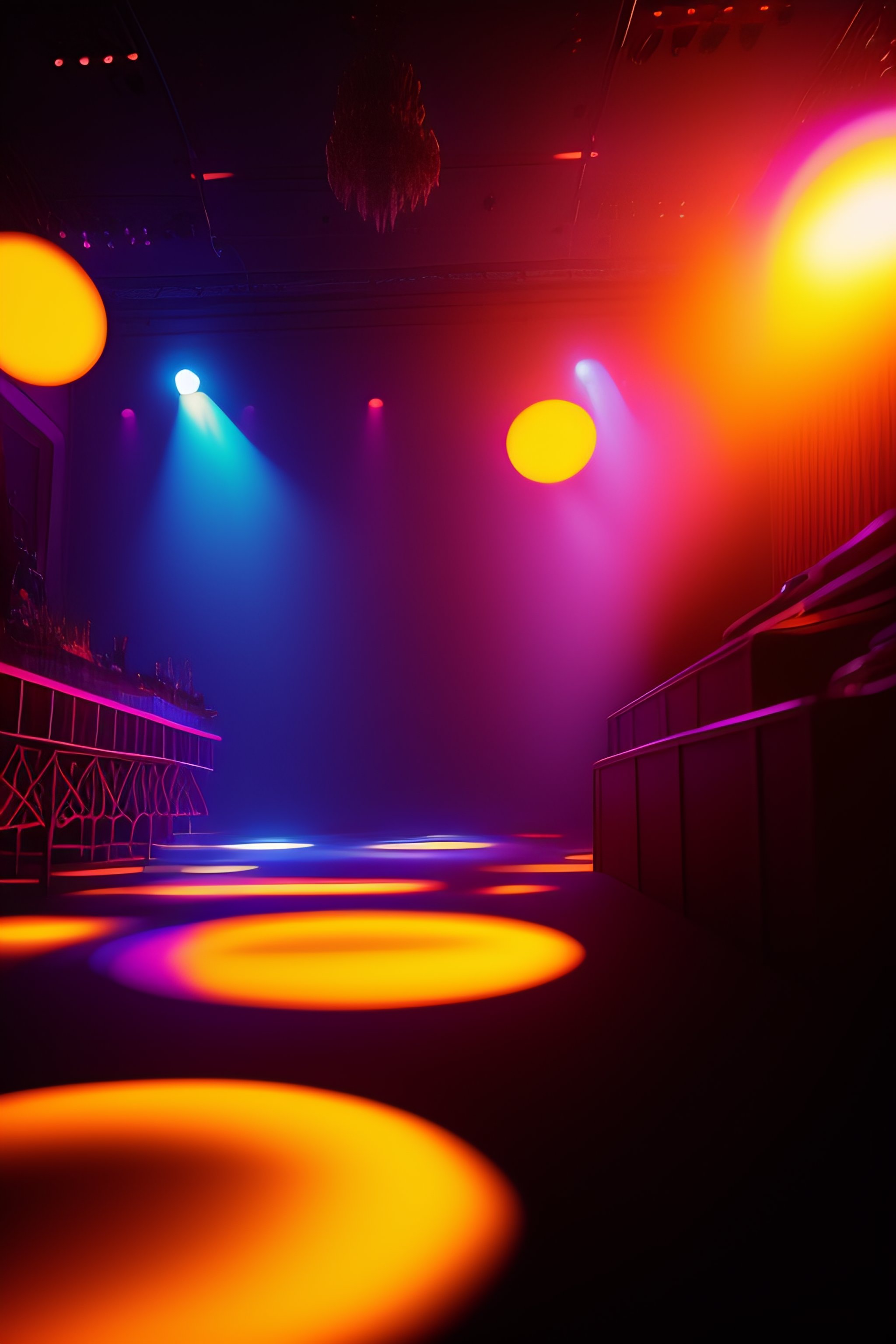 Lexica - Avant garde cabaret stage, lighting, neon, intricate, 8k, HD ...