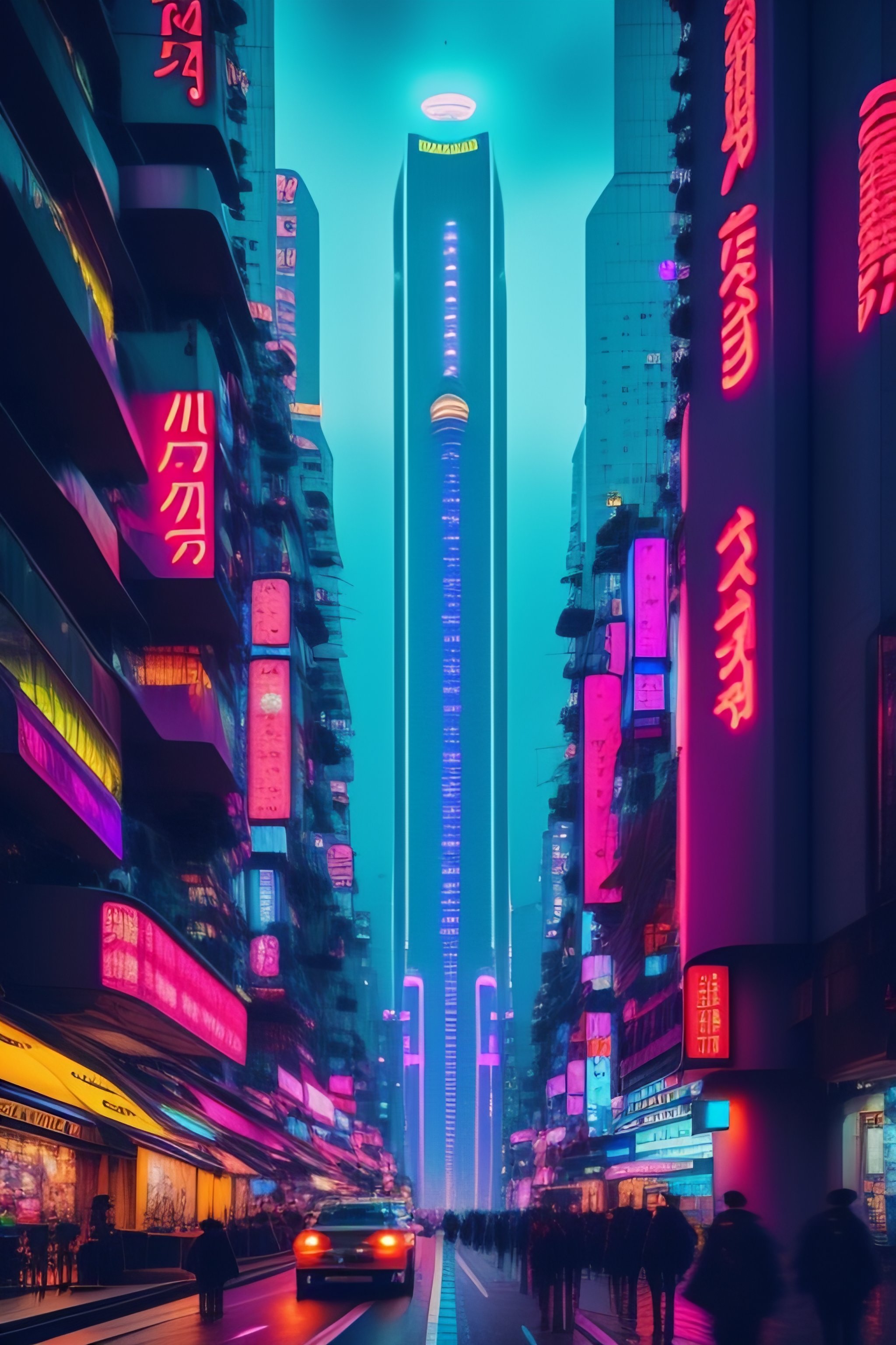 Lexica - Futuristic trippy cyberpunk tokyo japan shinjuku