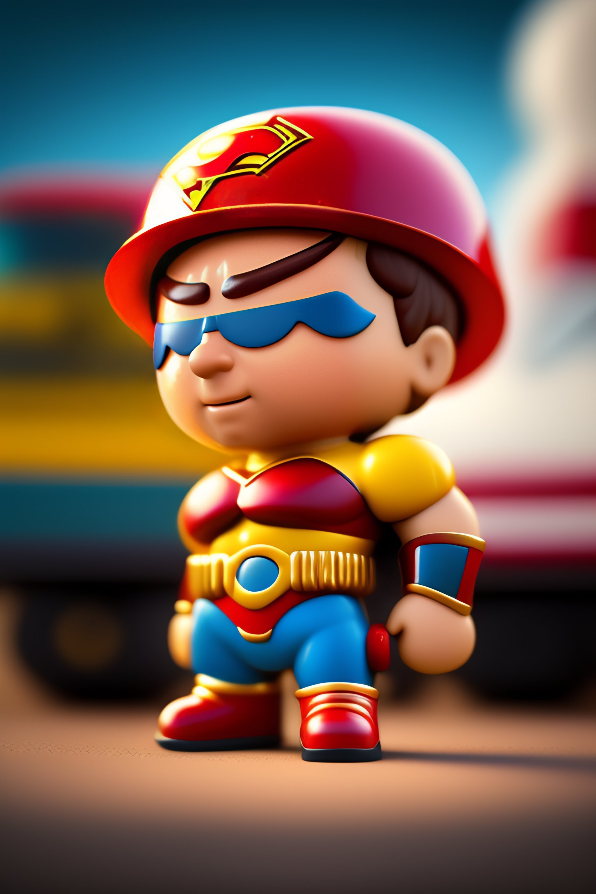 Lexica - Super hero cream mascot