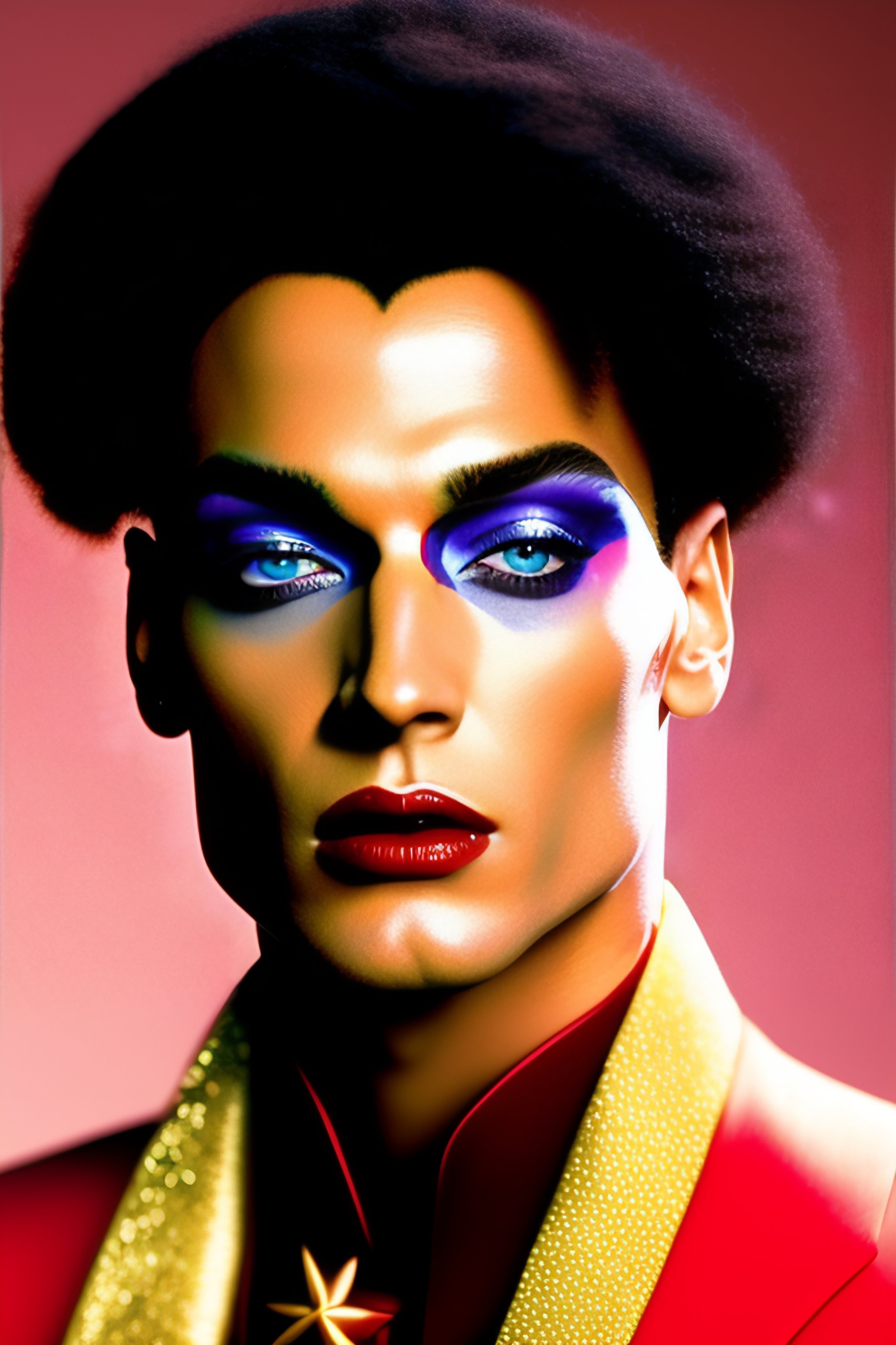 Lexica - 80s Boy George as a Ken doll, dreadlocks, delicate makeup ...