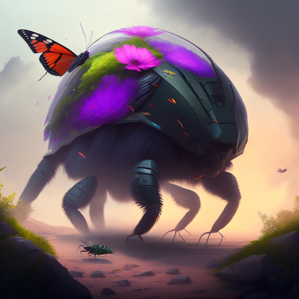 Lexica - Soldiers shoot at a horde of giant insects that run at them