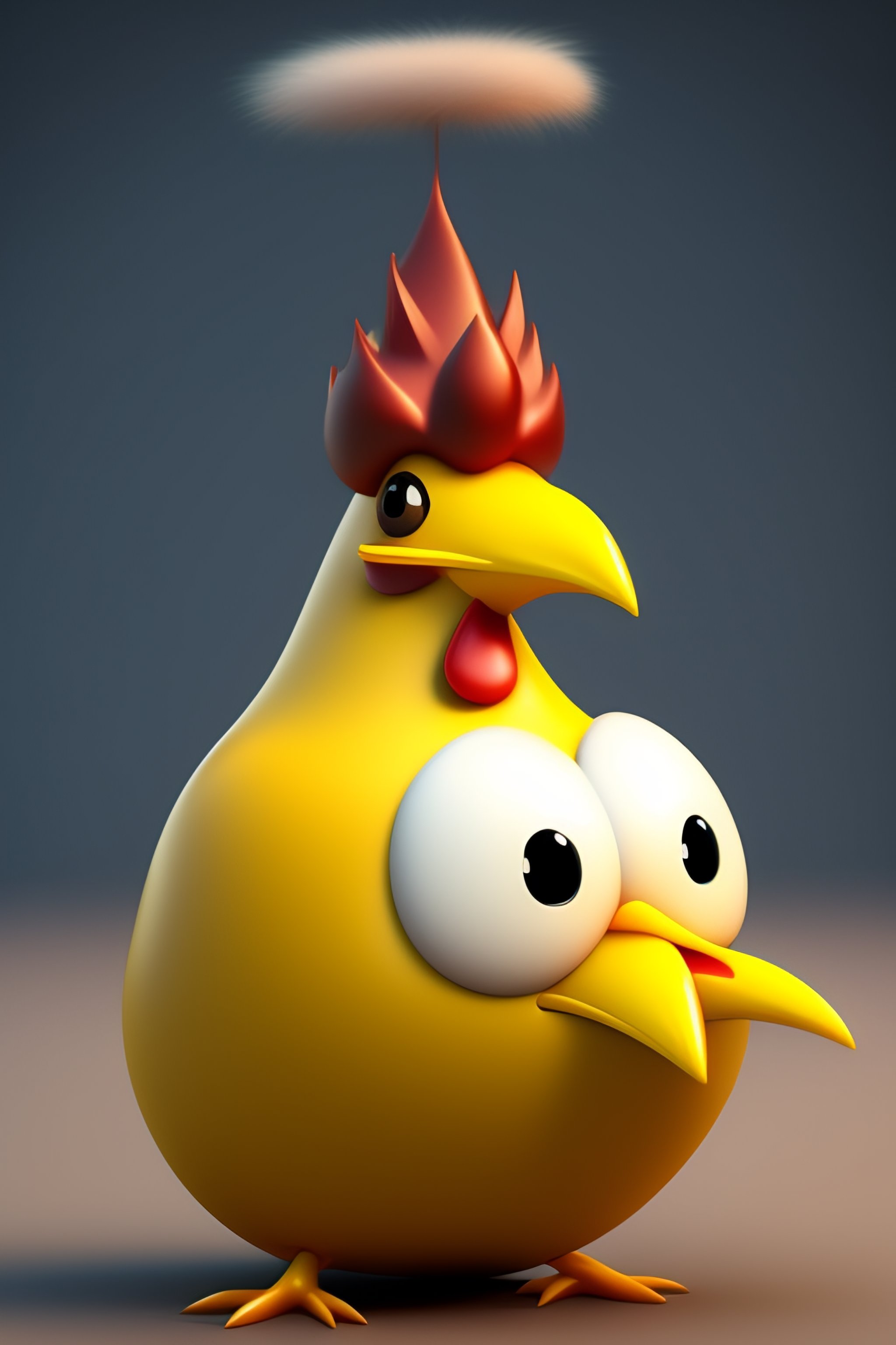 Lexica - Stupid Chicken mask. 3D cartoon. Funny. Camedy.