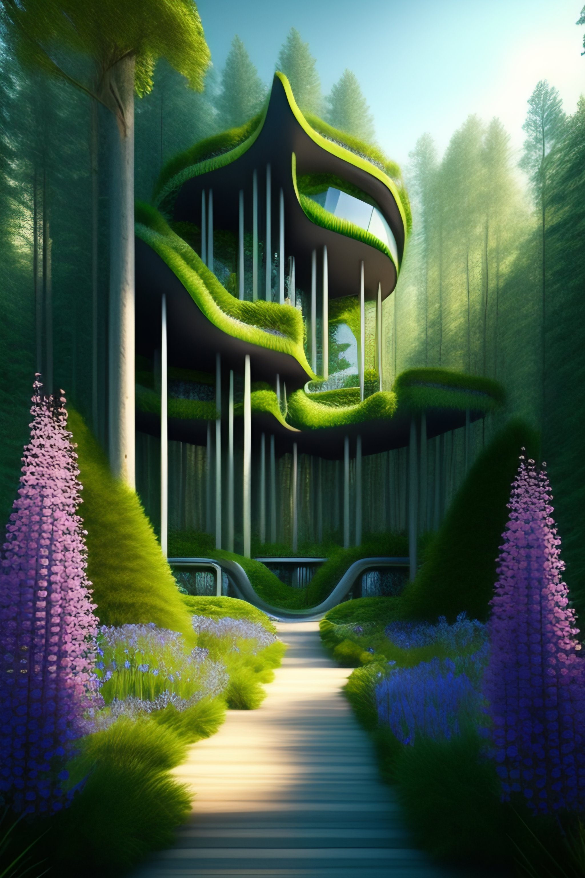 Lexica - Bio Organic architecture. Forest scenes benefit greatly if you ...