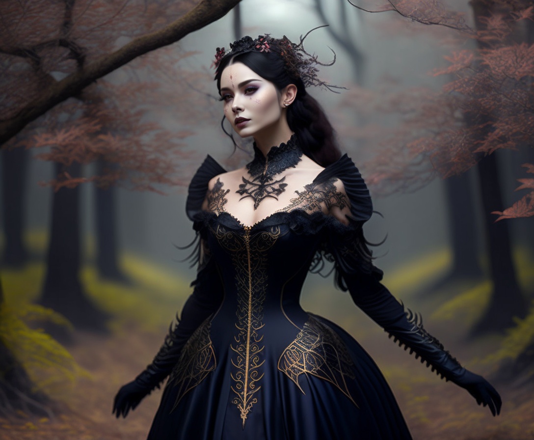 Lexica - Arachnia wears a dark, ethereal robe, made from a light ...