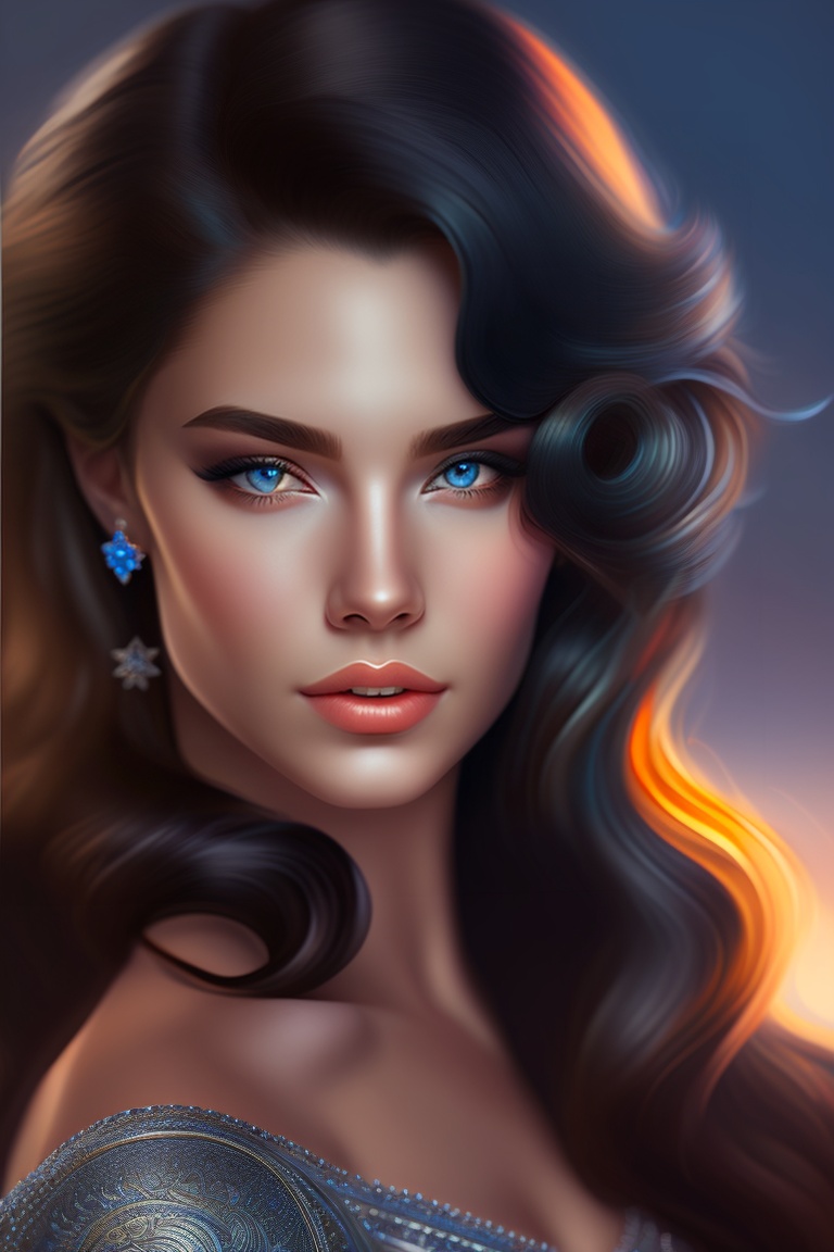 Lexica - Hot white girl, white tide dress, black hair, blue eyes ...