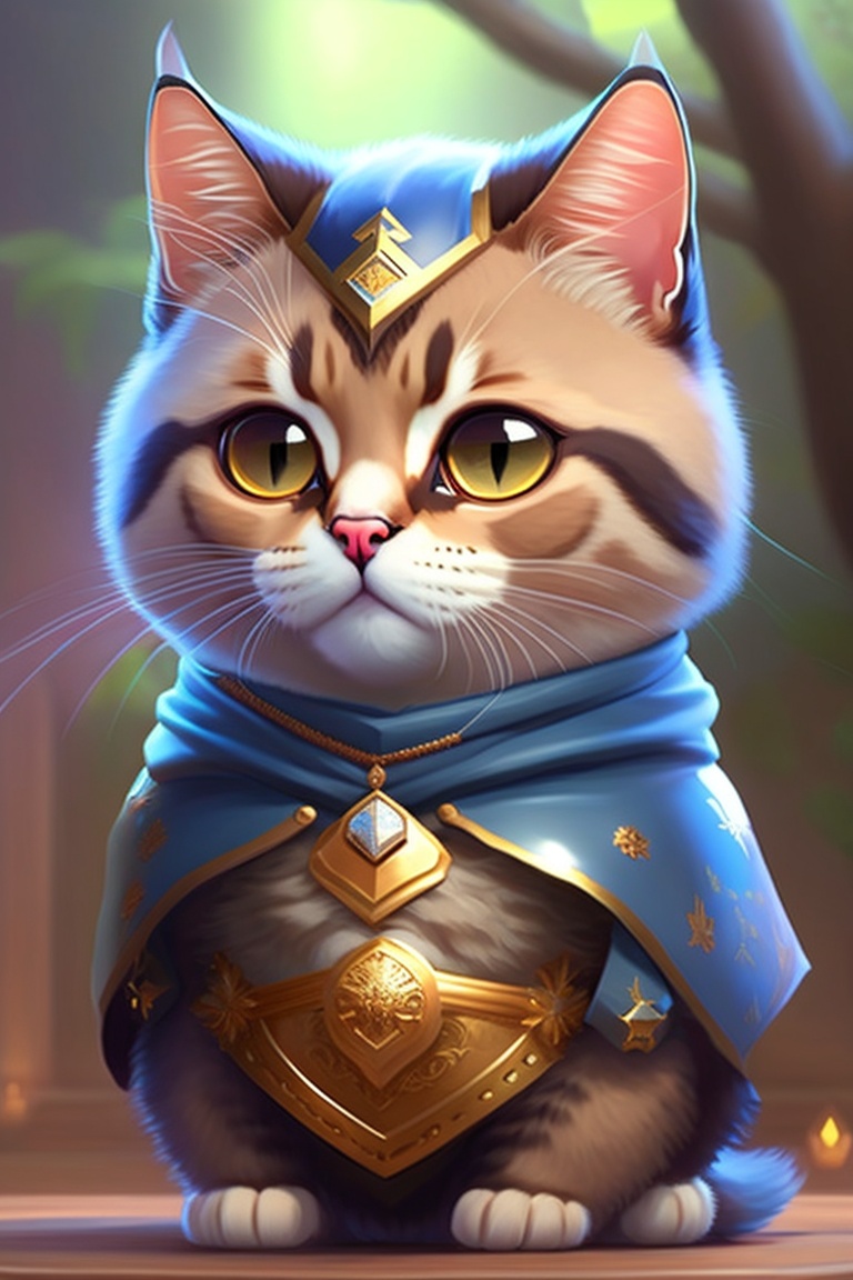 Lexica - Cute cat rich nobleman aristocrat, D&D, 3d liquid detailing fluid acrylic concept art ...