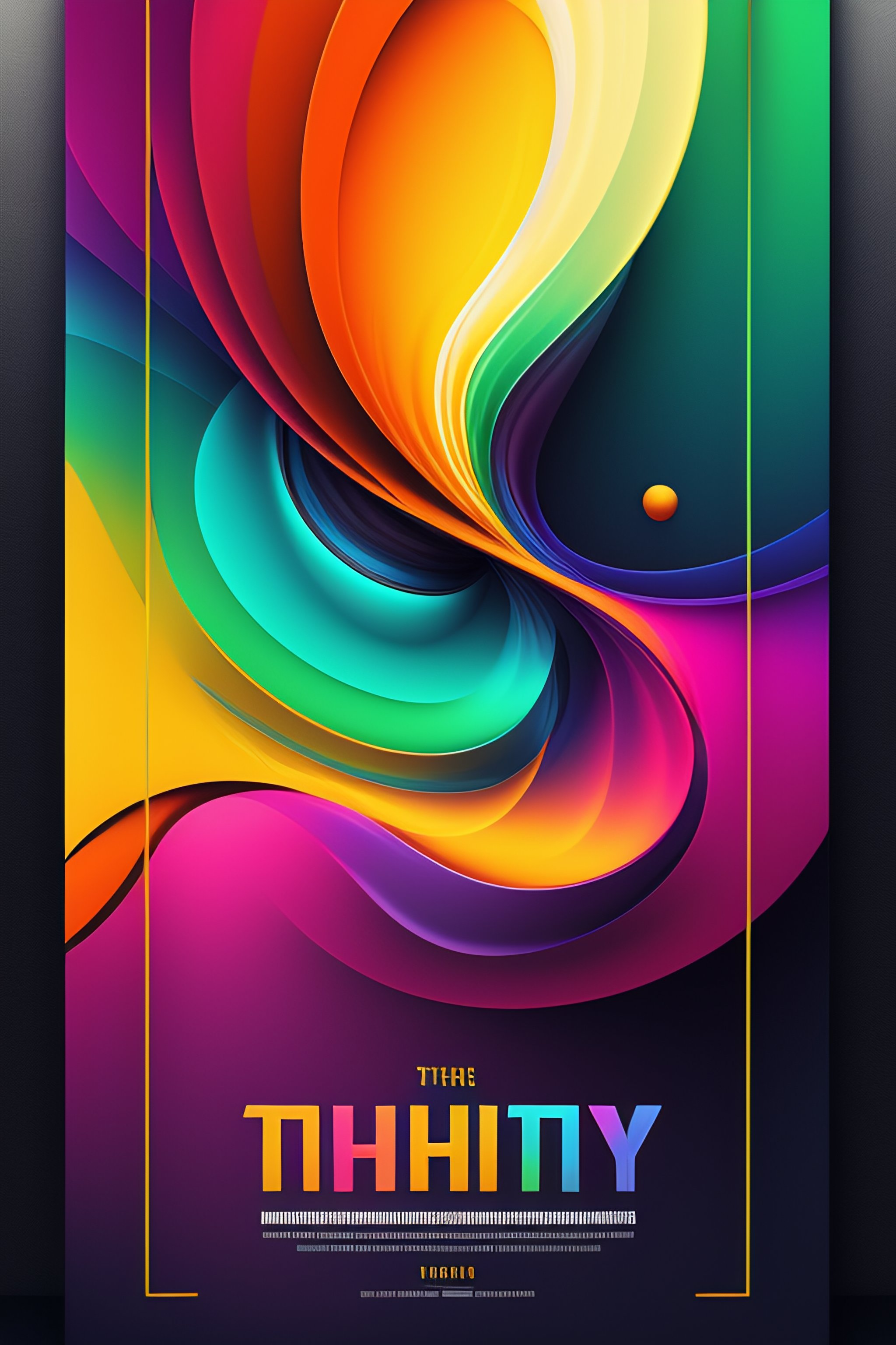 Lexica - Abstract splotchy poster design