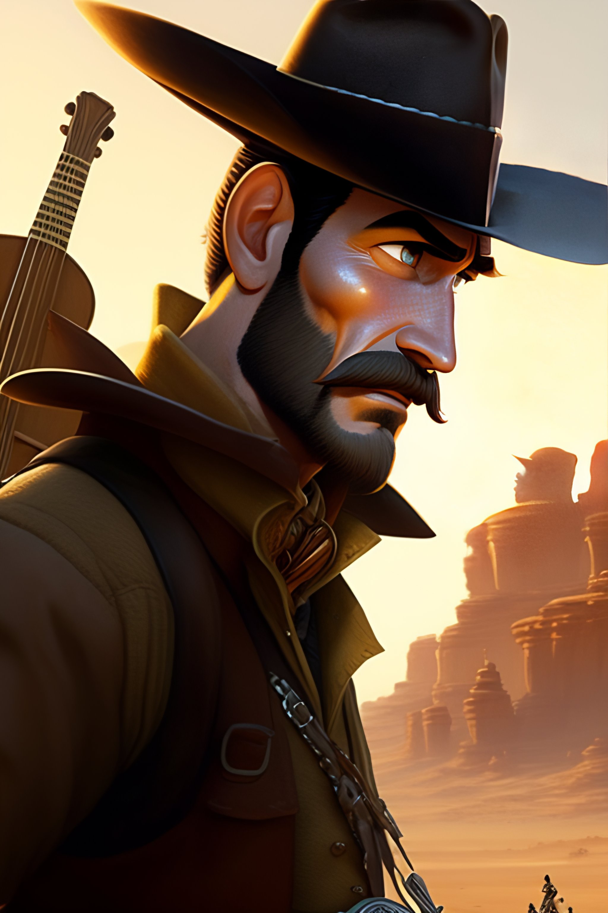Lexica - Woody from Toy Story on a The Good, the Bad, The Ugly movie ...