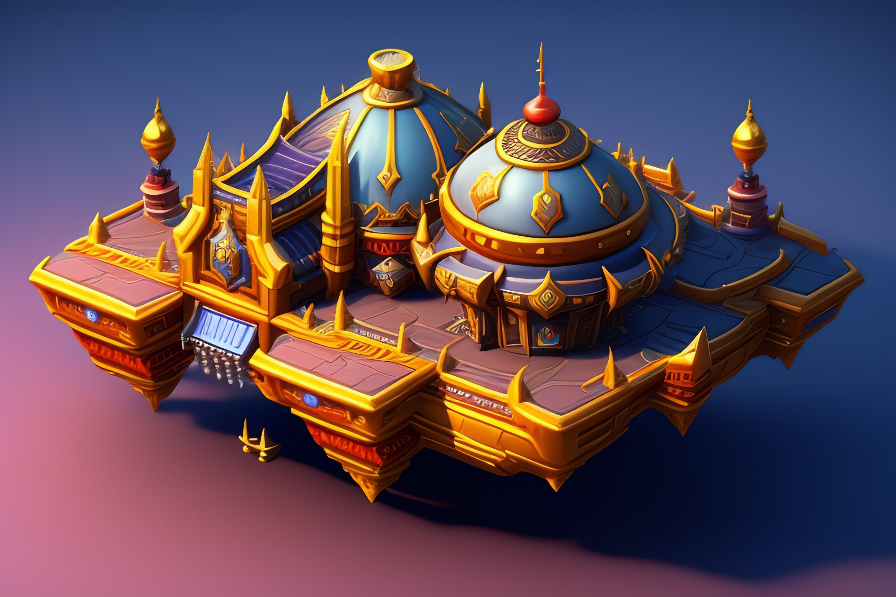 Lexica - Space ship castle by blizzard entertainment, mobile game asset ...