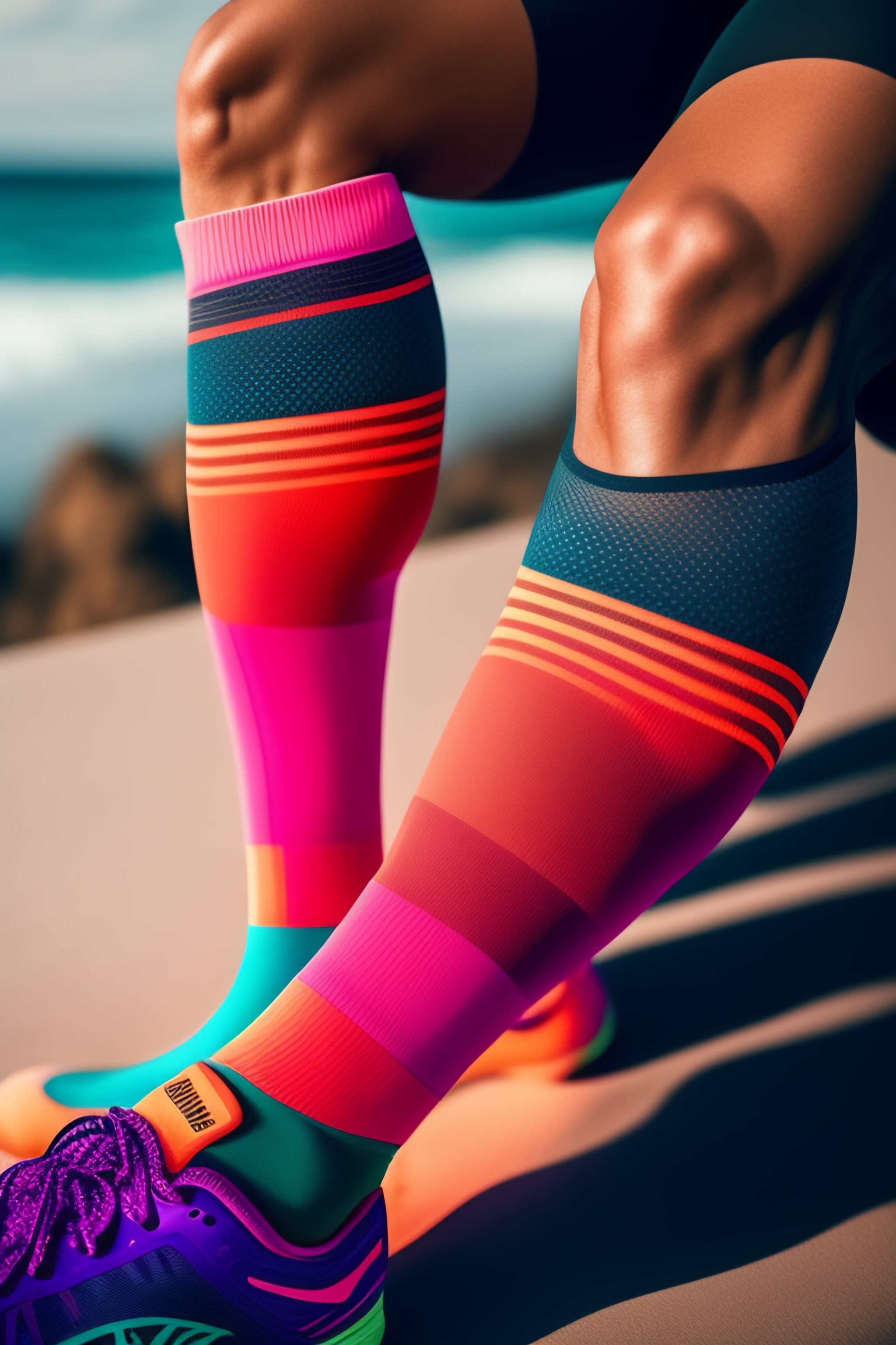 Lexica - Getting ready for my workout with my new compression socks