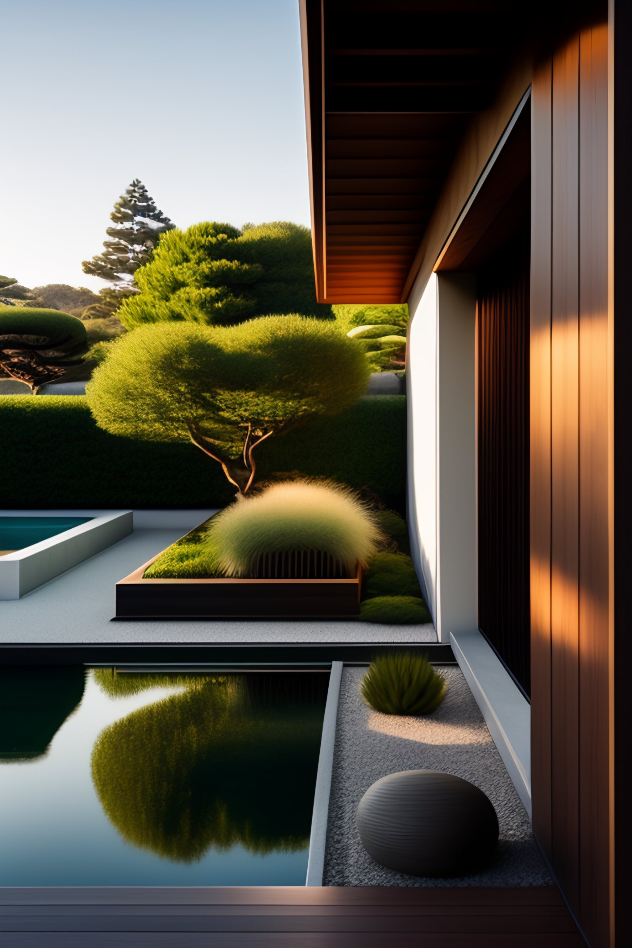 Lexica - A Japanese Zen Garden in a beautifully designed California ...