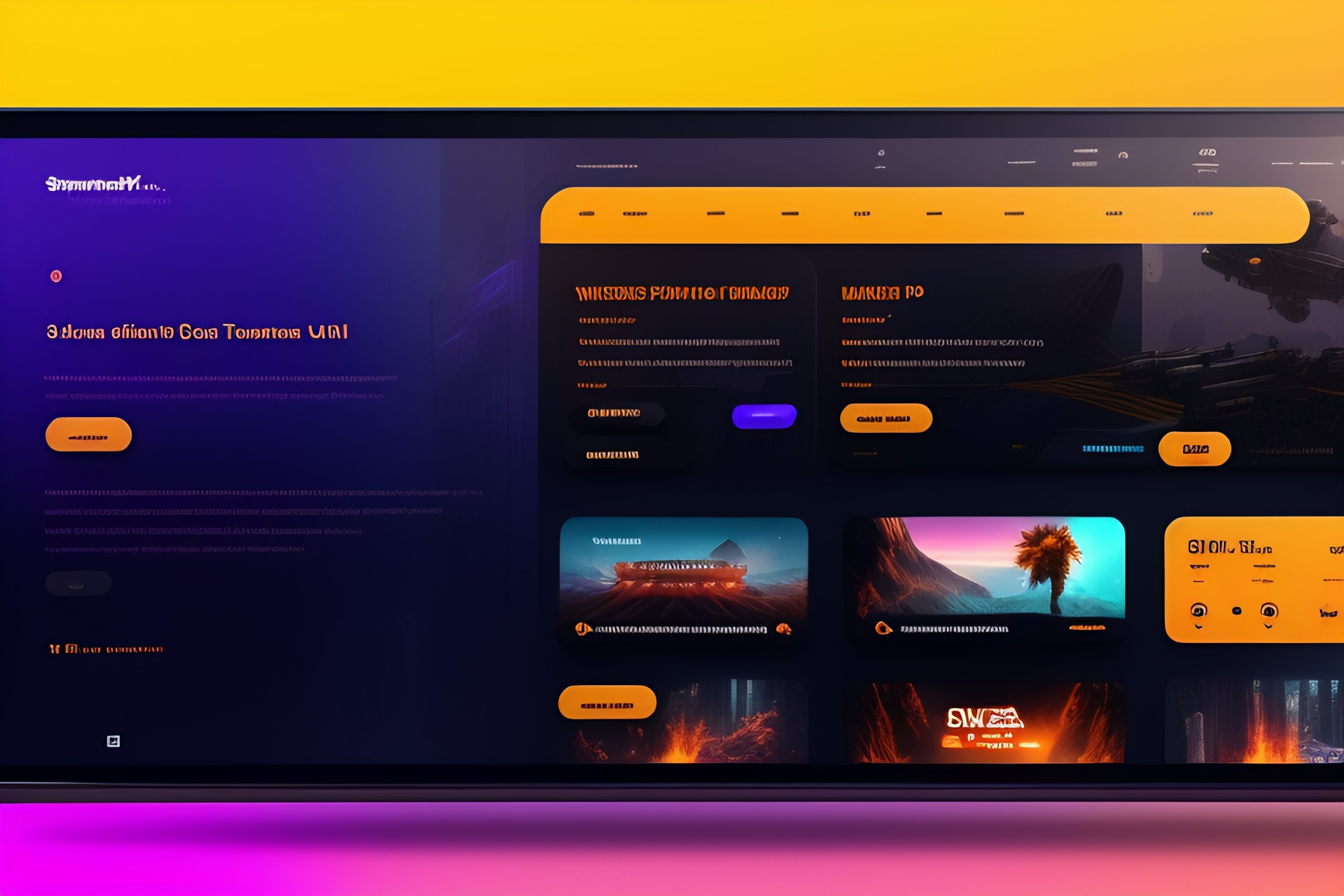 Lexica - Website UI/UX for a video streaming service, twitch like functionality, cybersports ...