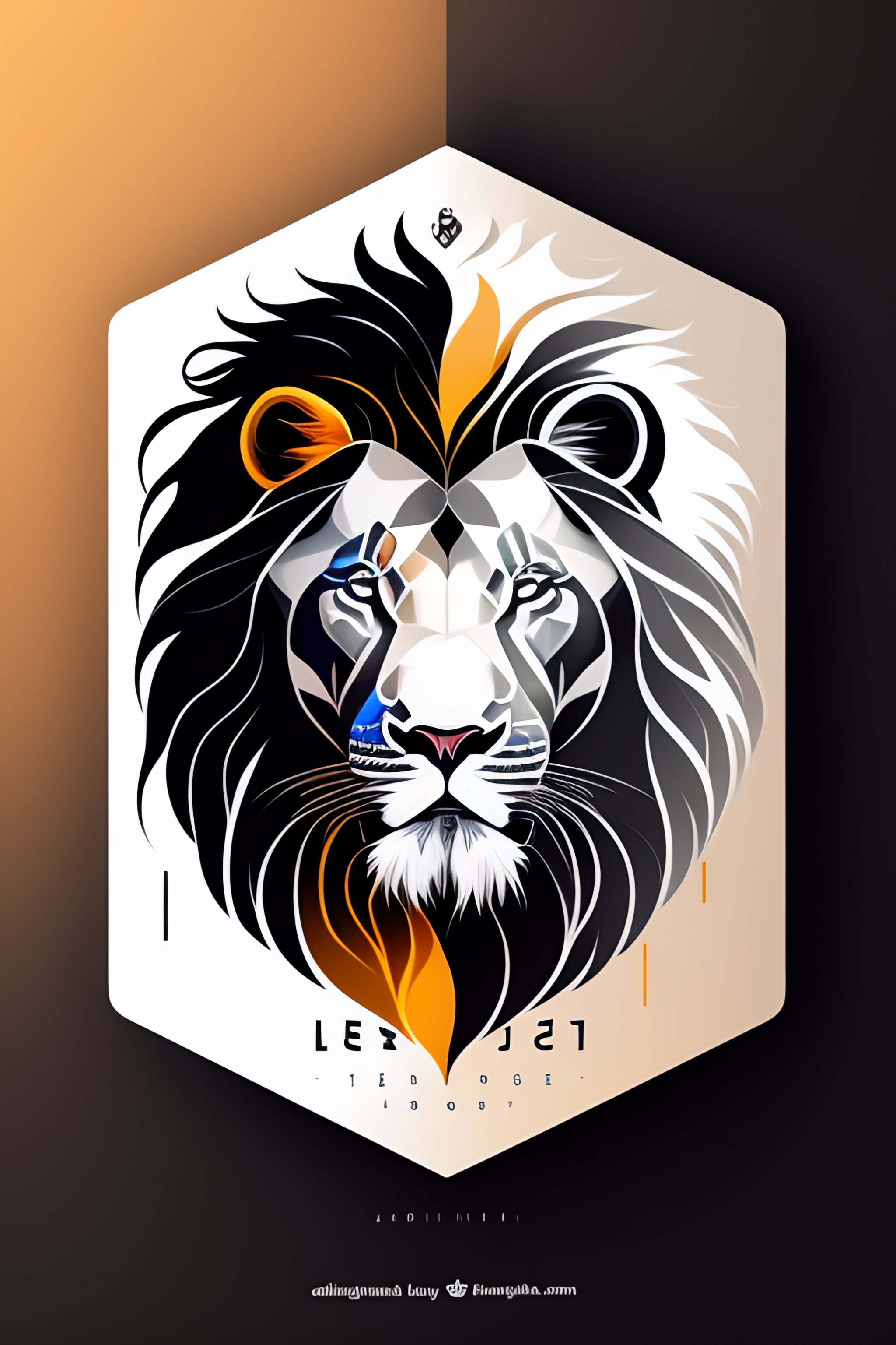 Lexica - Abstract lion logo, geometric lion logo, abstract, abstract ...