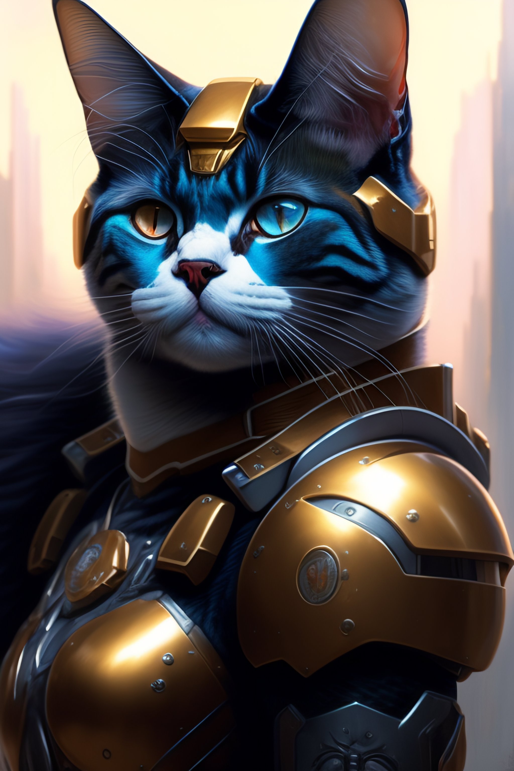 Lexica - A Ragdoll Cat as the doomslayer, realistic scifi cyberpunk ...