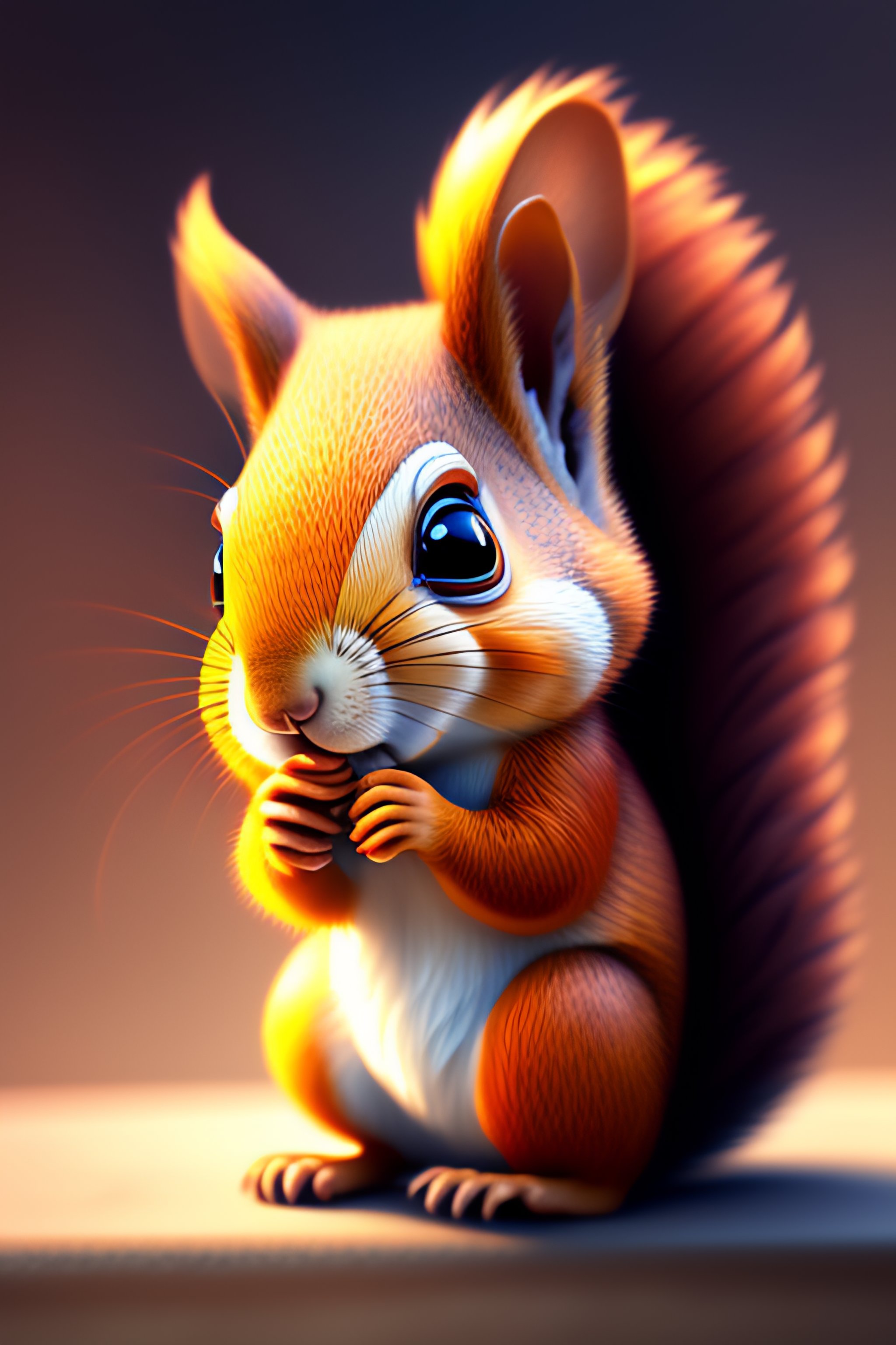 Lexica - Cute and adorable cartoon squirrel baby, fantasy, dreamlike ...