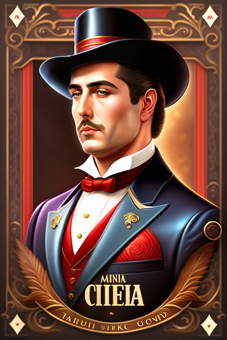 Lexica - Mafia playing card citizen design, high resolution