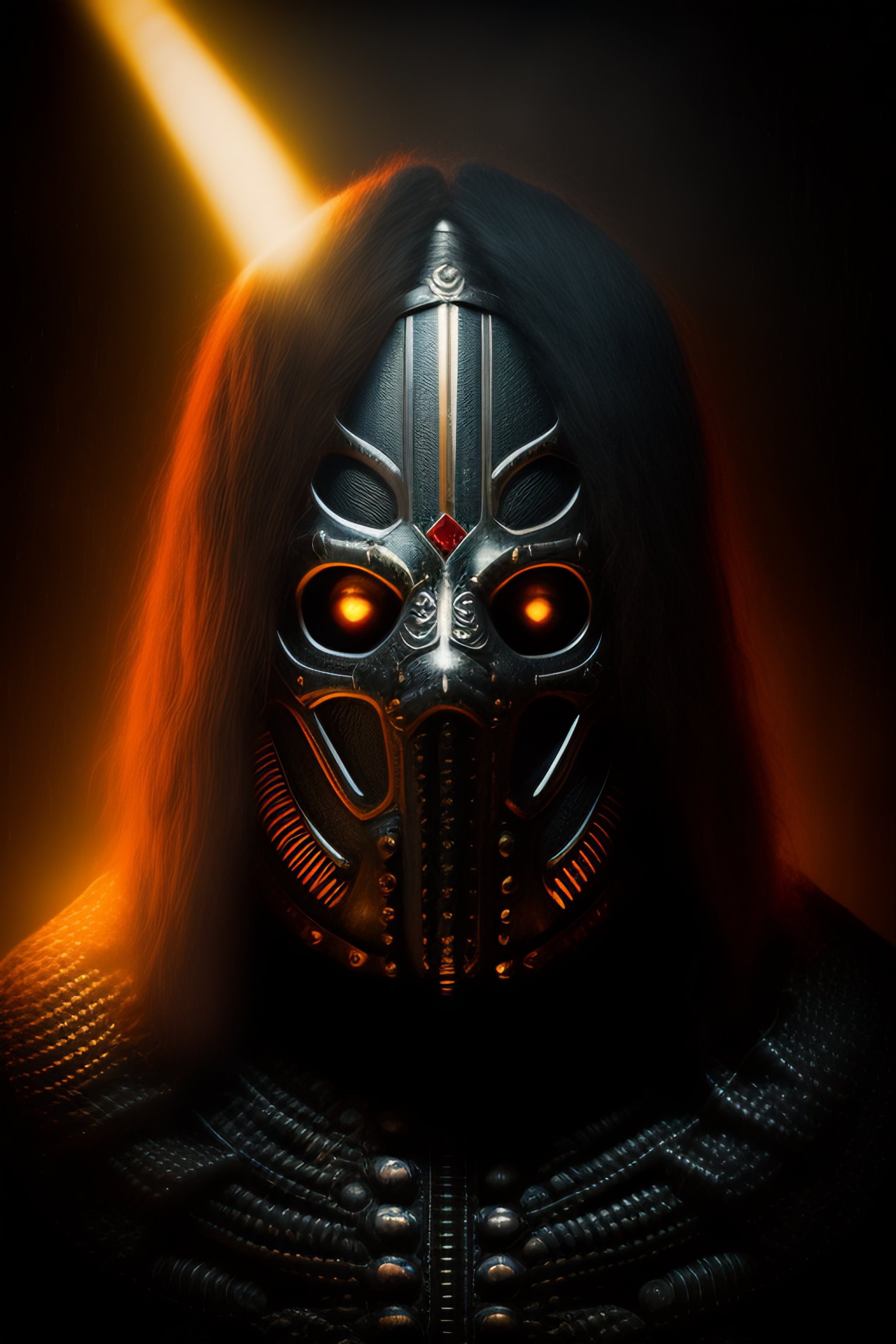 Lexica - Portrait of slipknot, surrounded by beams of light dark ...