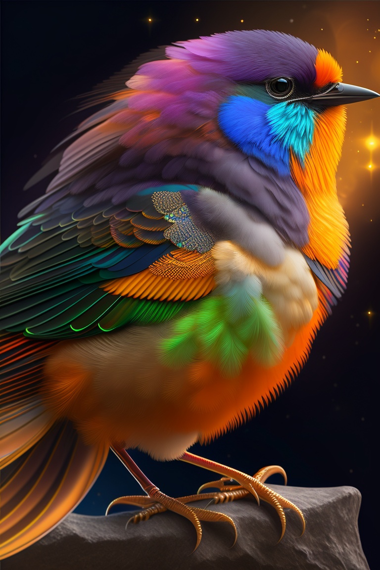 Lexica - Exotic bird, painting, highly detailed, ornate, intricate ...