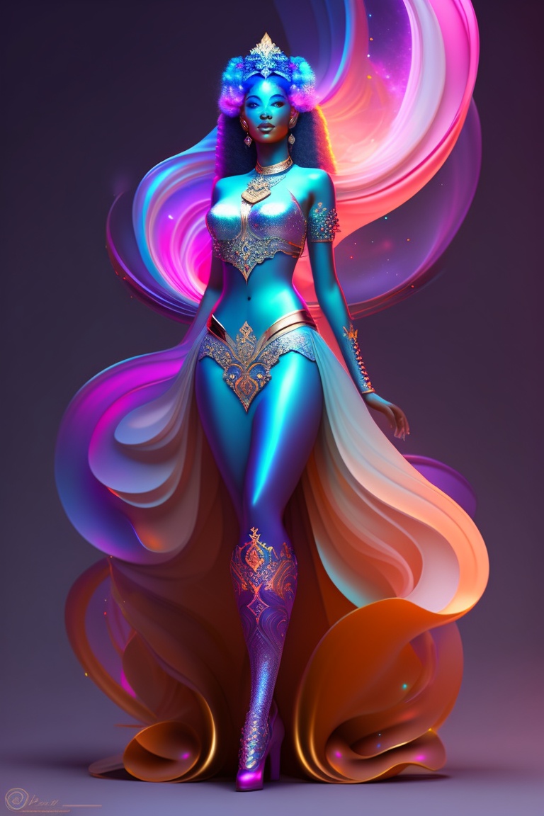 Lexica - Full body Portrait of a nebula goddess by Artgerm, Ferdinand Knab, Rutkowski, vivid ...