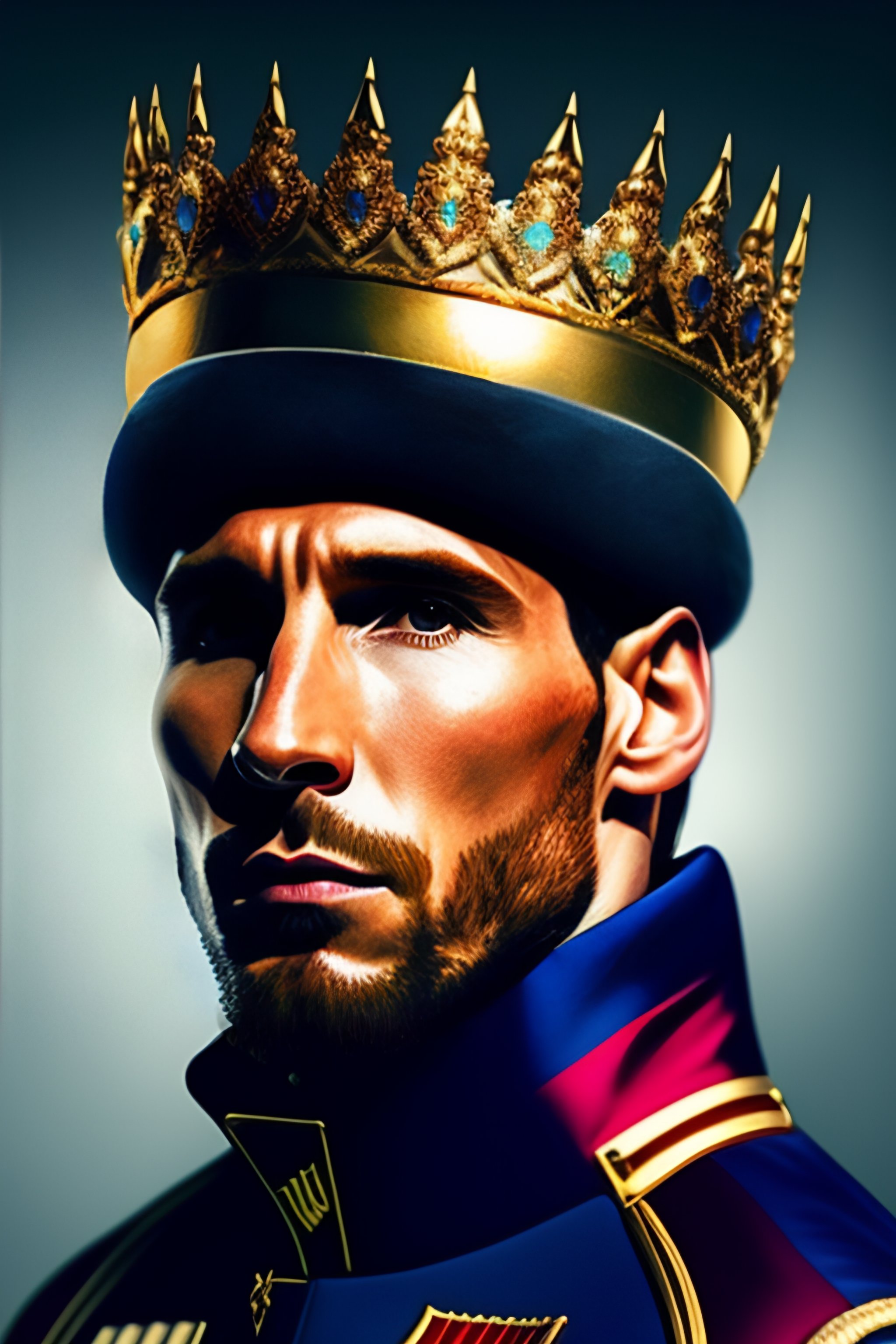 Lexica - Lionel messi wearing the imperial state crown