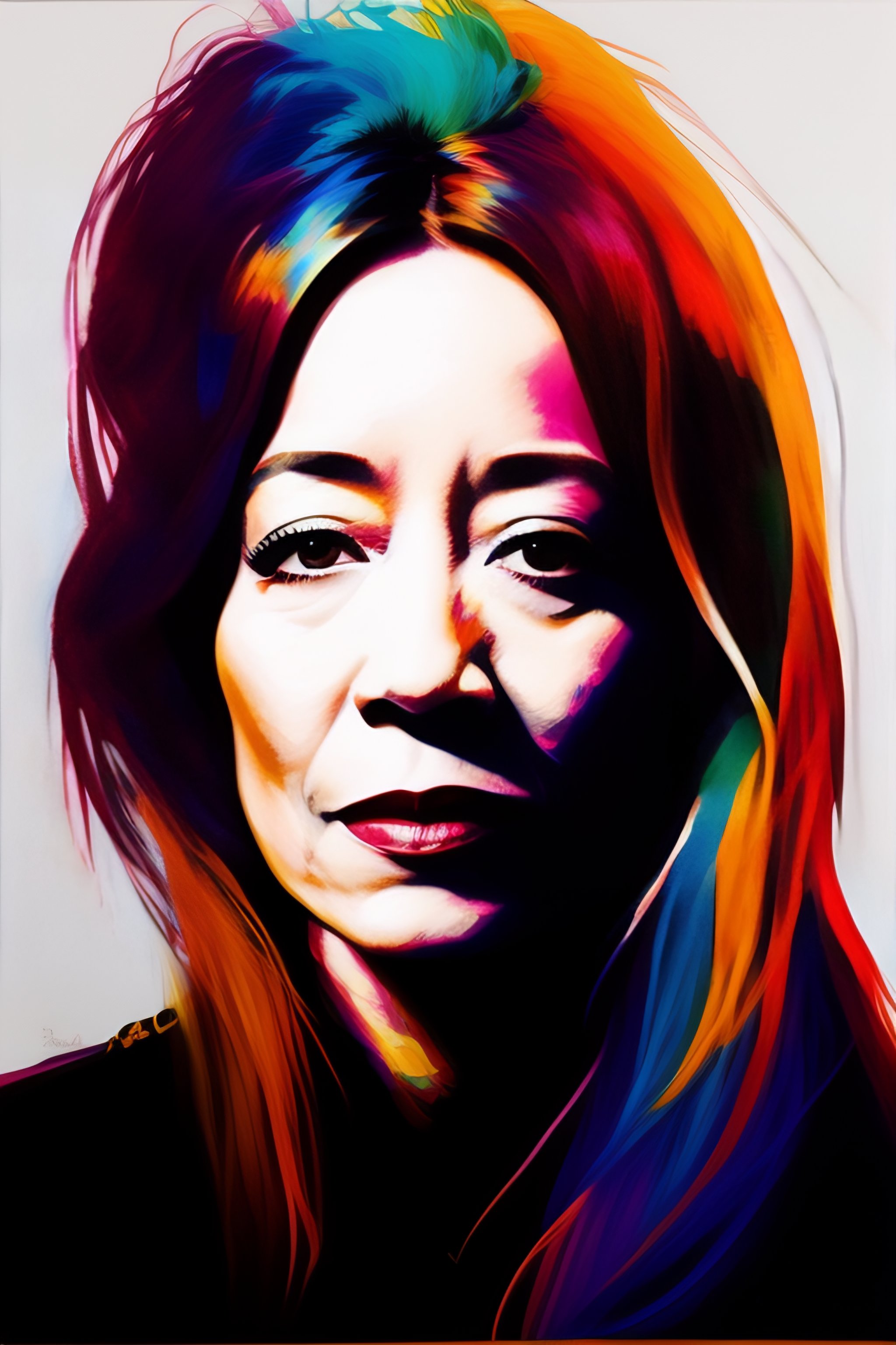 Lexica - Draw an abstract marker doodle of Beth Gibbons in the style of ...