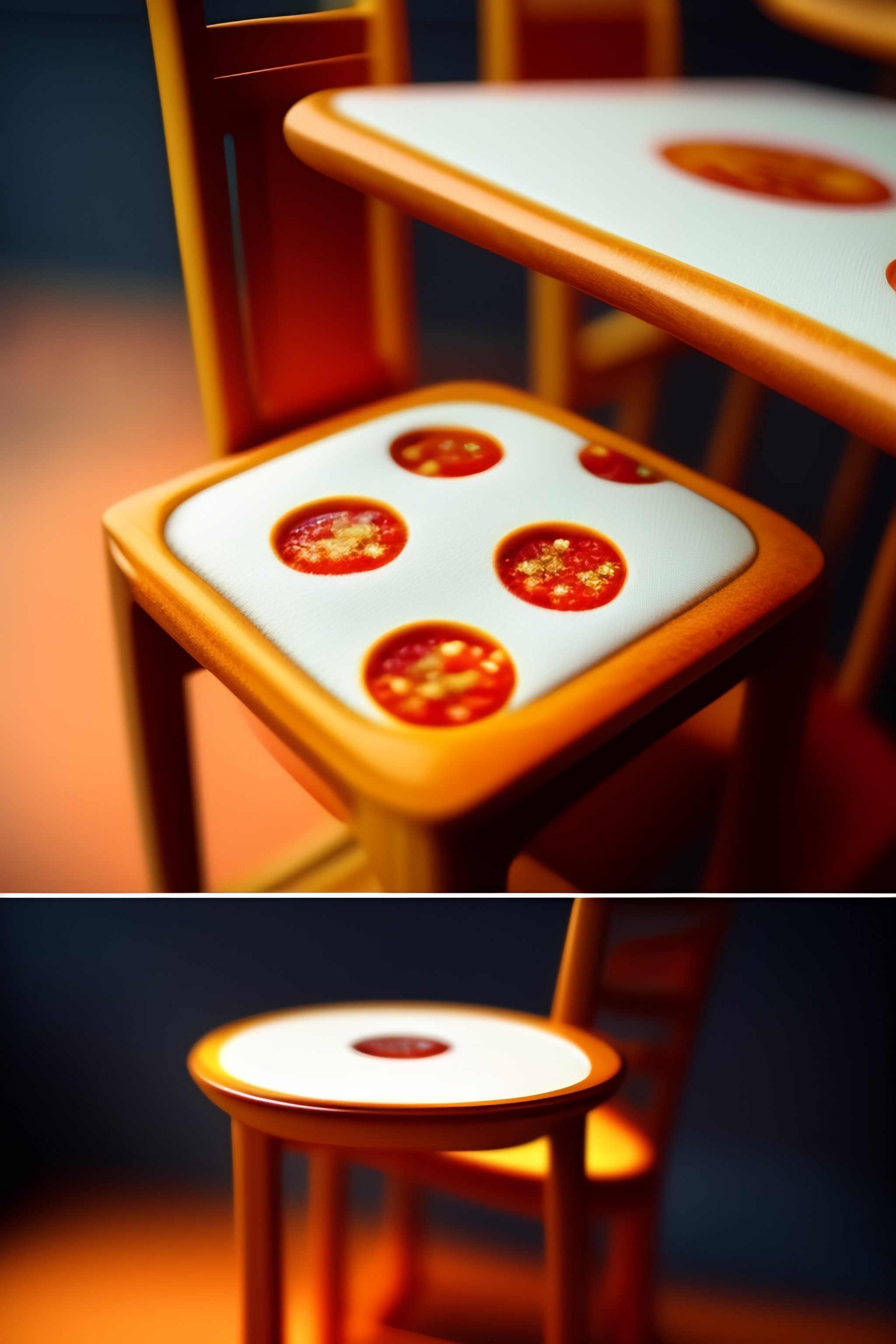 Lexica - A chair that matches the little table inside pizza boxes