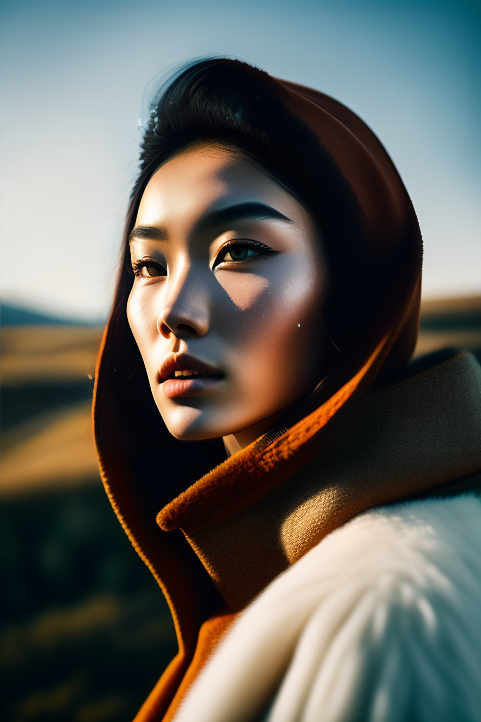 Lexica - Almaty girl, kazakh, Portrait of beautiful kazakh fashion ...