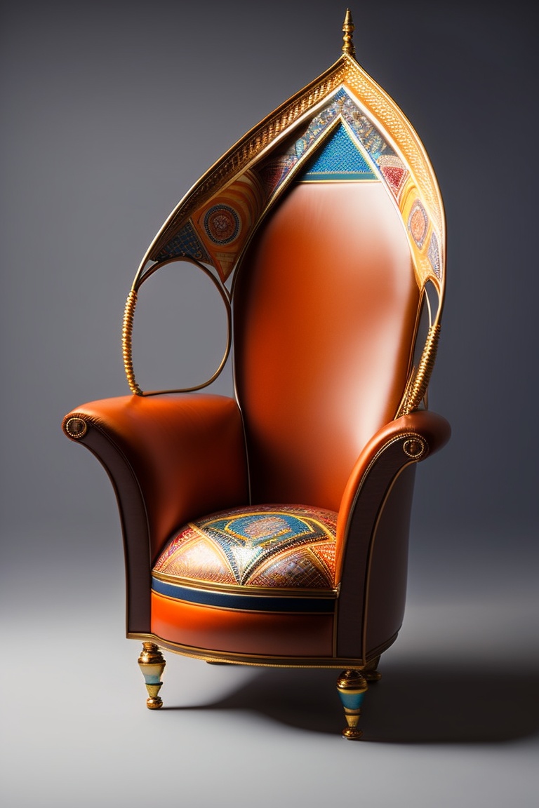 Lexica - The design of a chair, made of Iranian handicrafts, natural ...